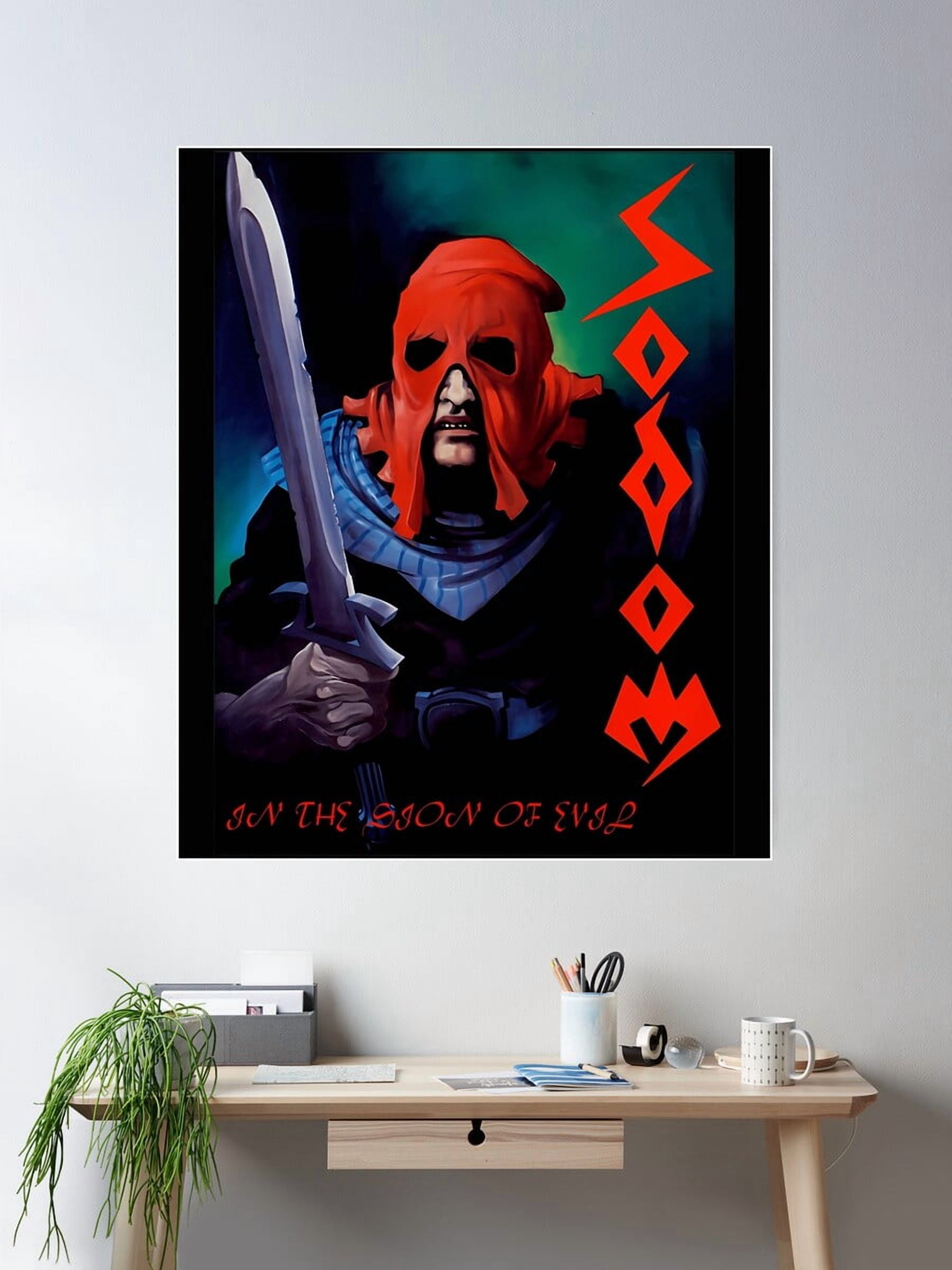 Sodom Rock Band In The Sion Of Evil Poster Wall Art, Modern Wall Decor ...