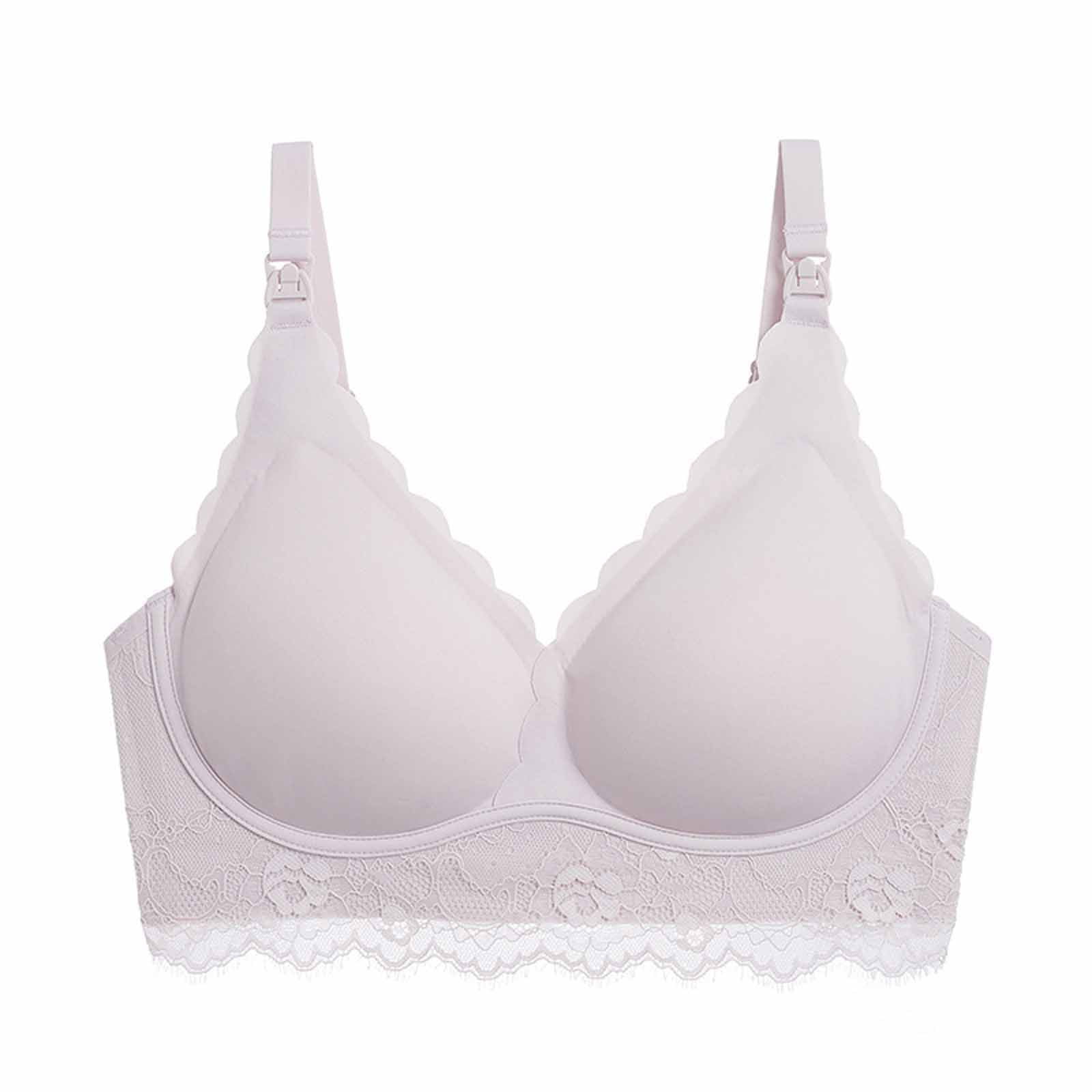 Sodopo Women's Ultra-thin Lace Wireless Bra Seamless Clip Down Deep V ...