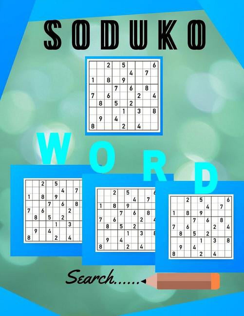 Soduko Word Search : Very Easy Sudako For Beginners, Activities Book ...