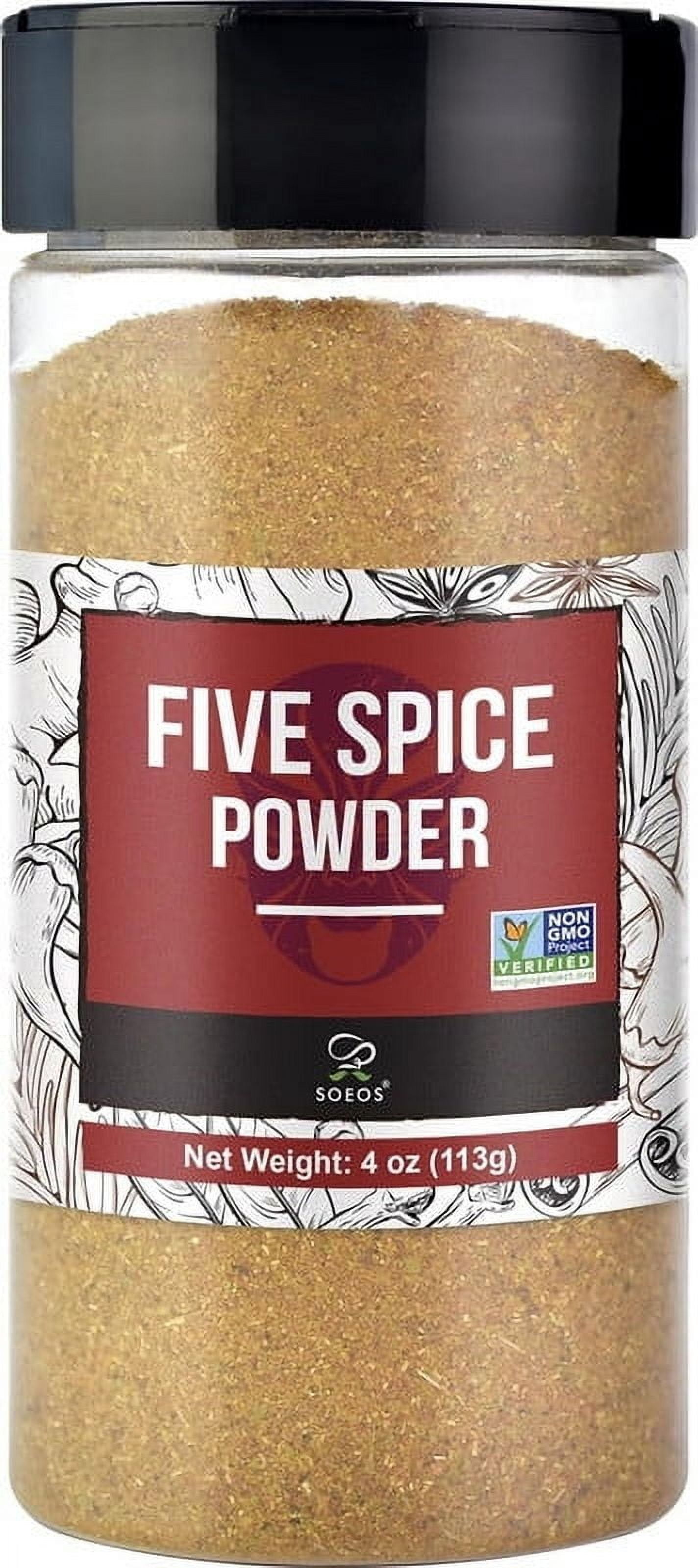 Soeos Chinese Five Spice Powder 4 oz, Non-GMO, No Preservatives, No MSG ...