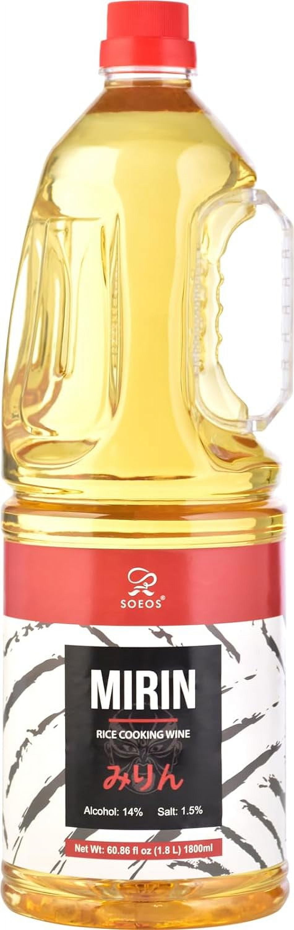 Soeos Mirin Japanese Cooking Wine, Sweet Rice Wine for Sushi, Marinade ...
