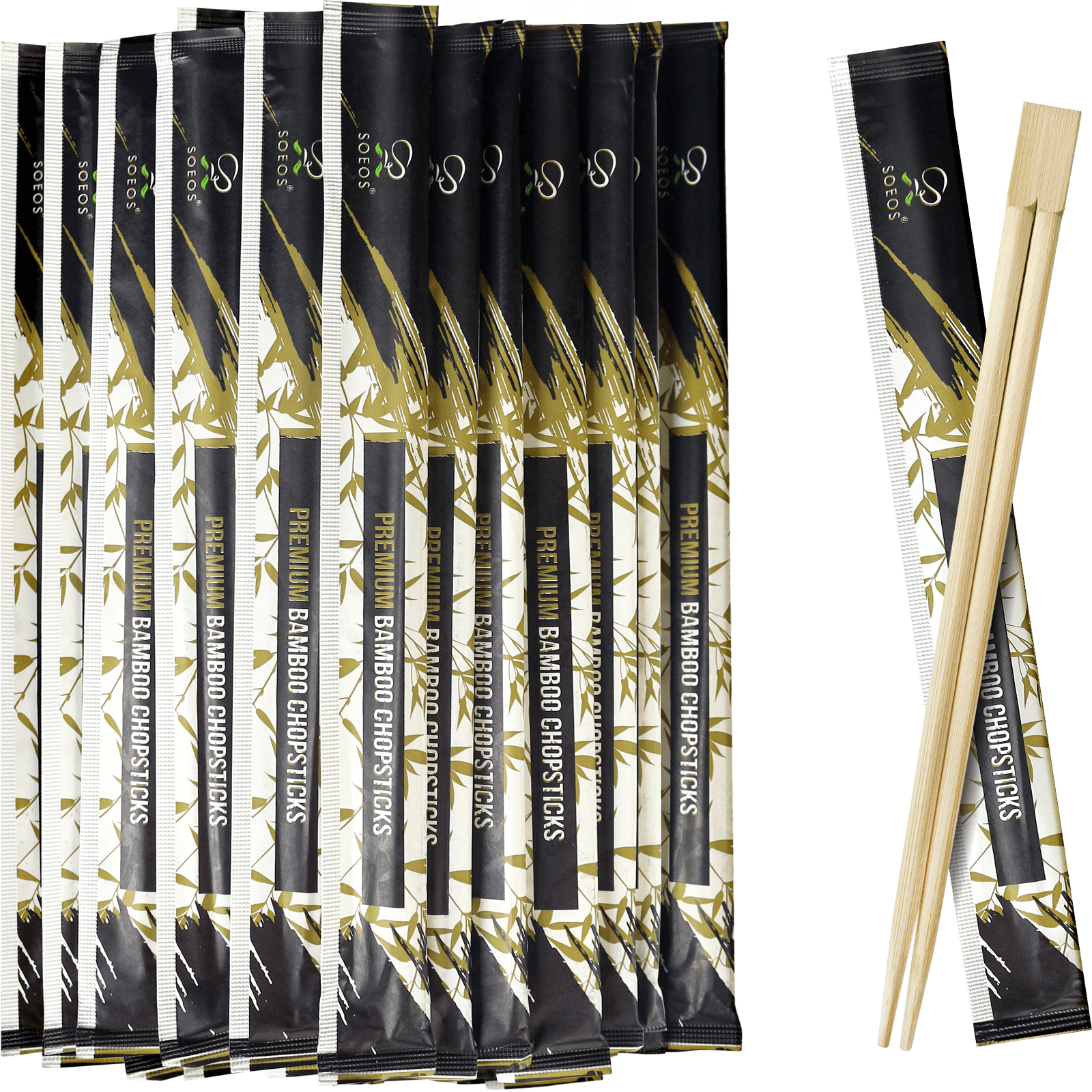 Soeos Premium Disposable Bamboo Chopsticks (50 Sets), Japanese ...