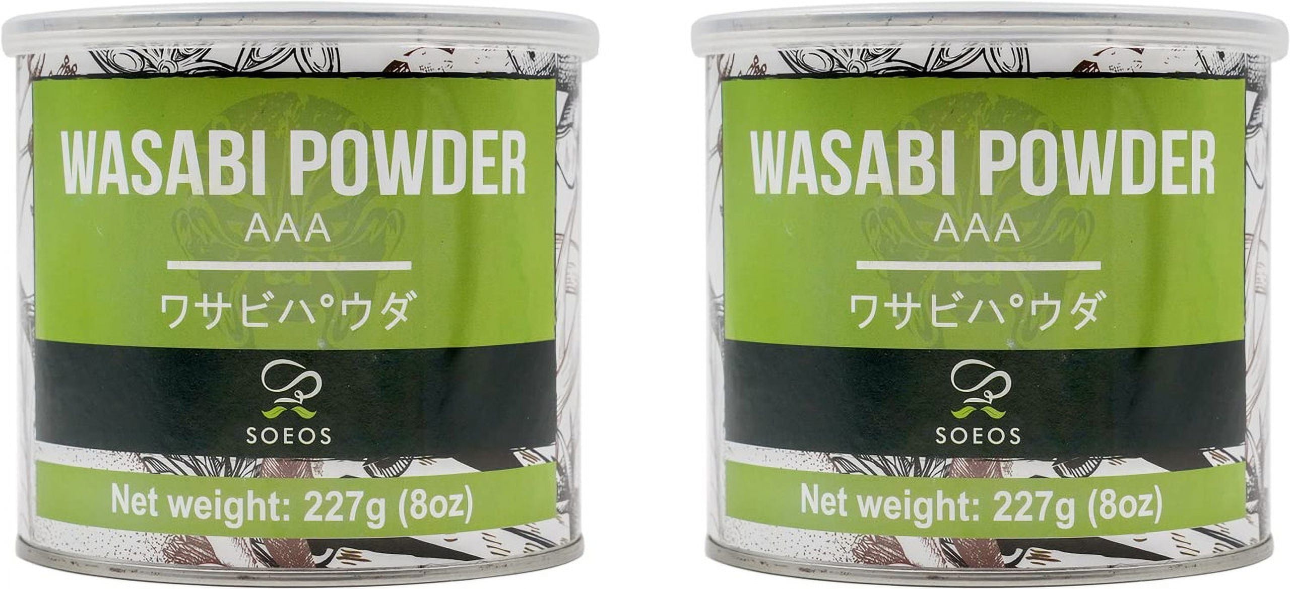 Soeos Premium Wasabi Powder 2 Pack of 8oz, 16 oz in Total, with Real ...