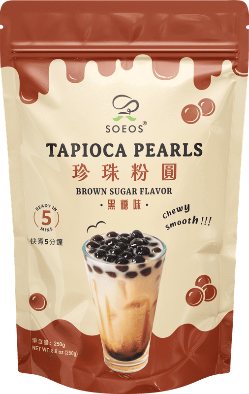 Soeos Tapioca Pearls for Bubble Tea, 8.8 oz, Chewy Boba for Milk Tea, Smoothies & Desserts ...