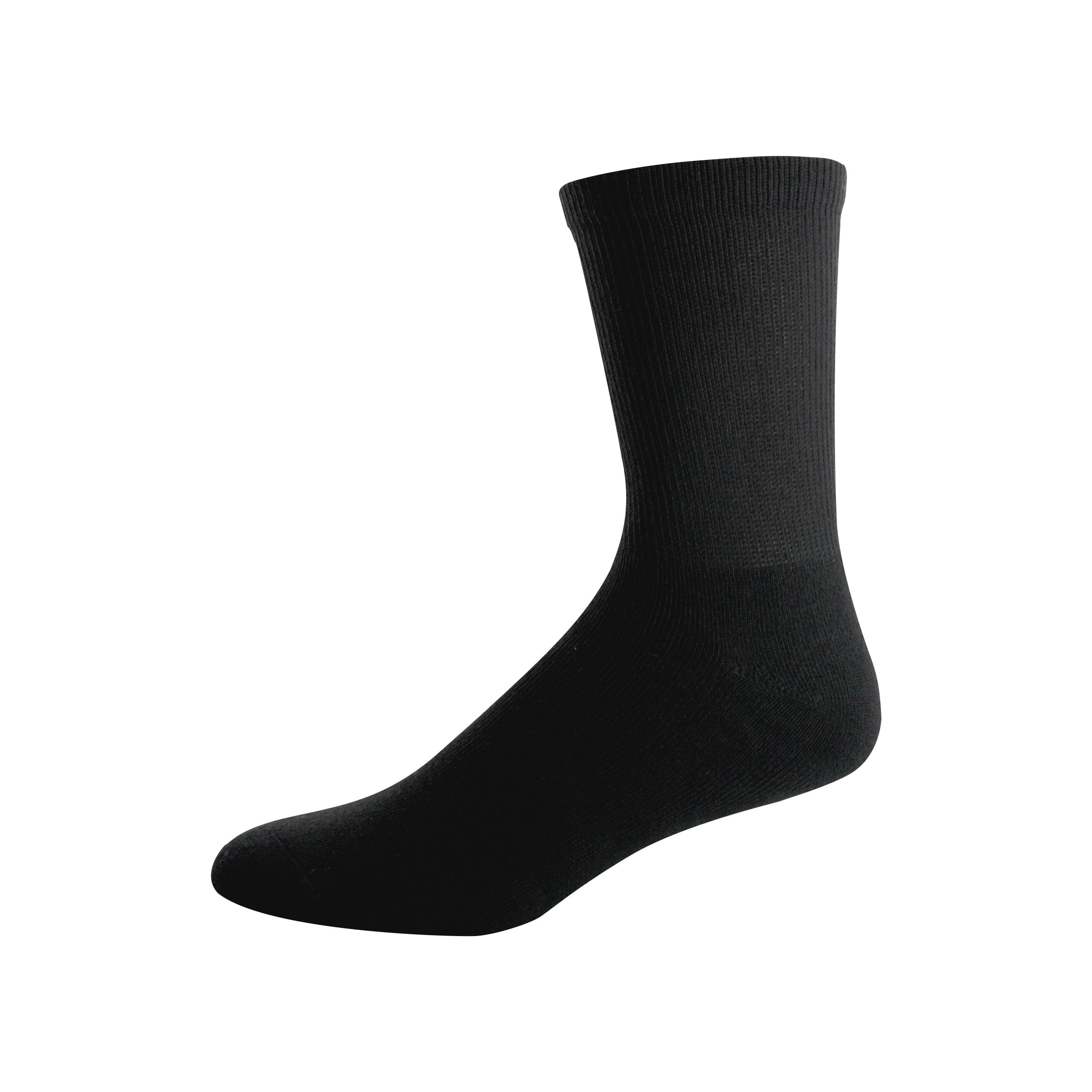 SofSole Comfort Crew Large 6Pk Black - Walmart.com