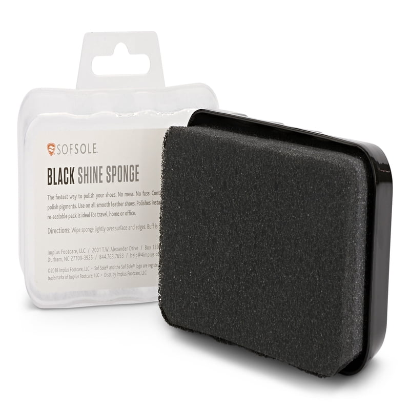 Sof Sole Black Shine Sponge Shoe Polish - Walmart.com