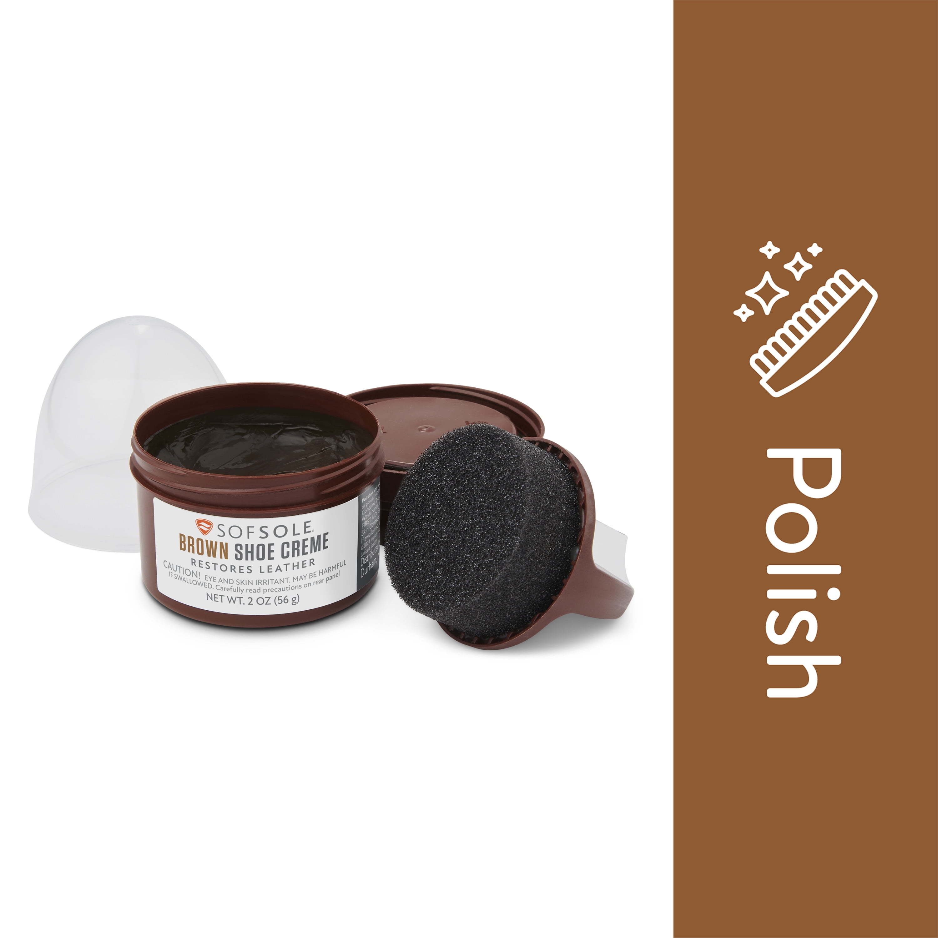 Sof Sole Shoe Crème Brown 2 oz - Walmart.com