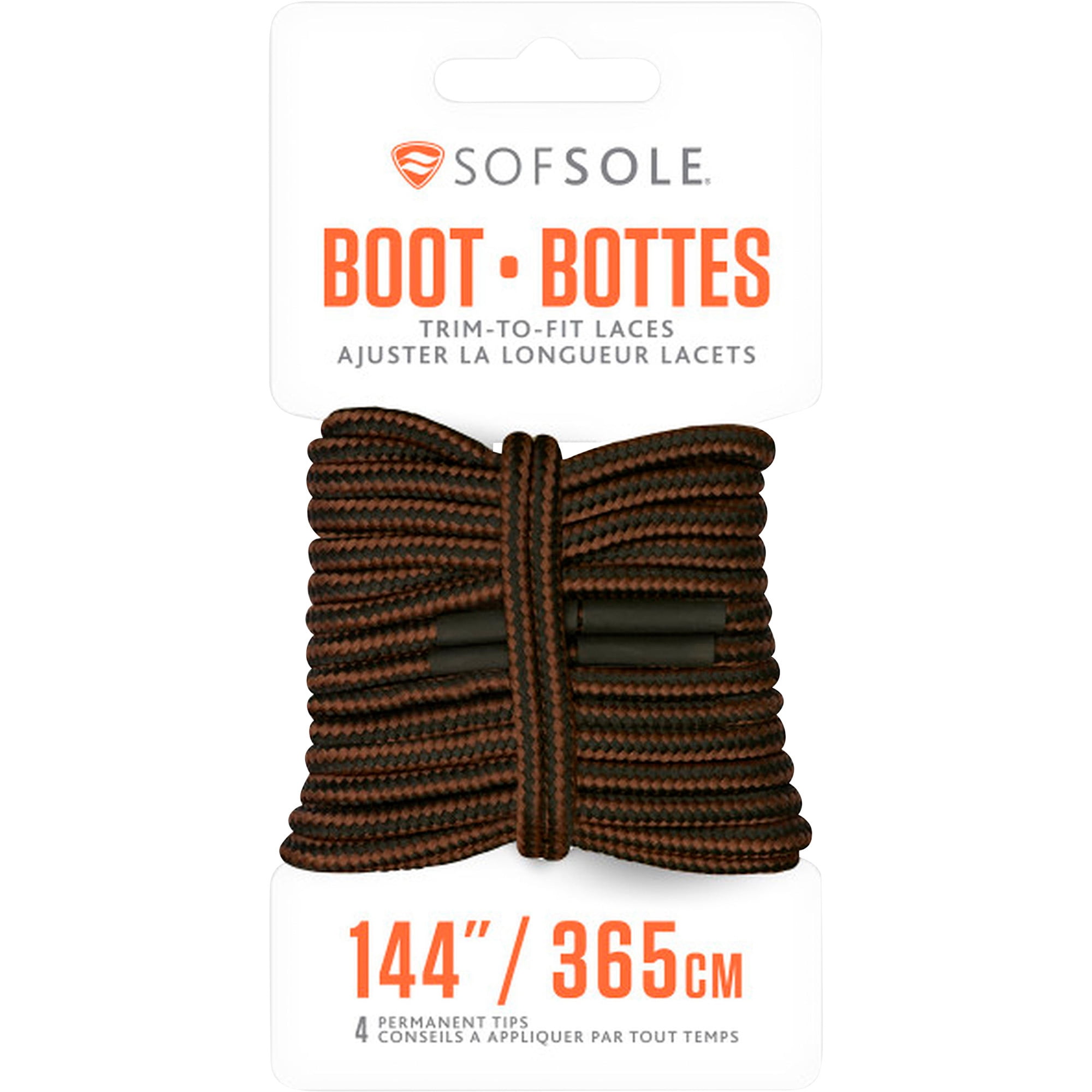 SOFComfort Sole Trim-to-Fit Boot Laces - 144in. Length, 4 Tips ...