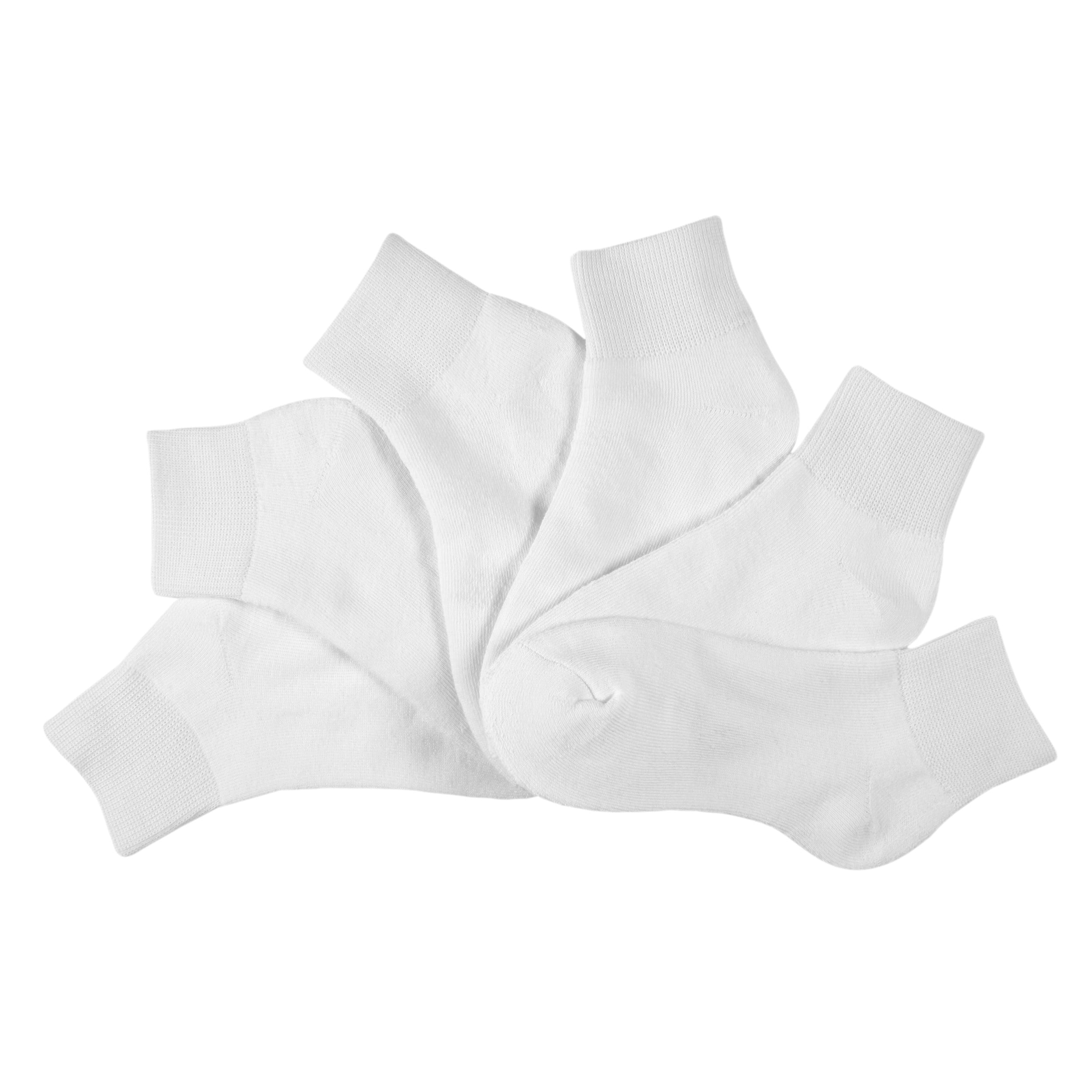 SofSole Comfort Quarter Extra Large 6Pk White - Walmart.com
