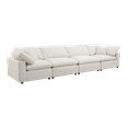 Sofa, 4 Seat Sofas with ArmRest, Modern Modular Sectional Sofa Set ...