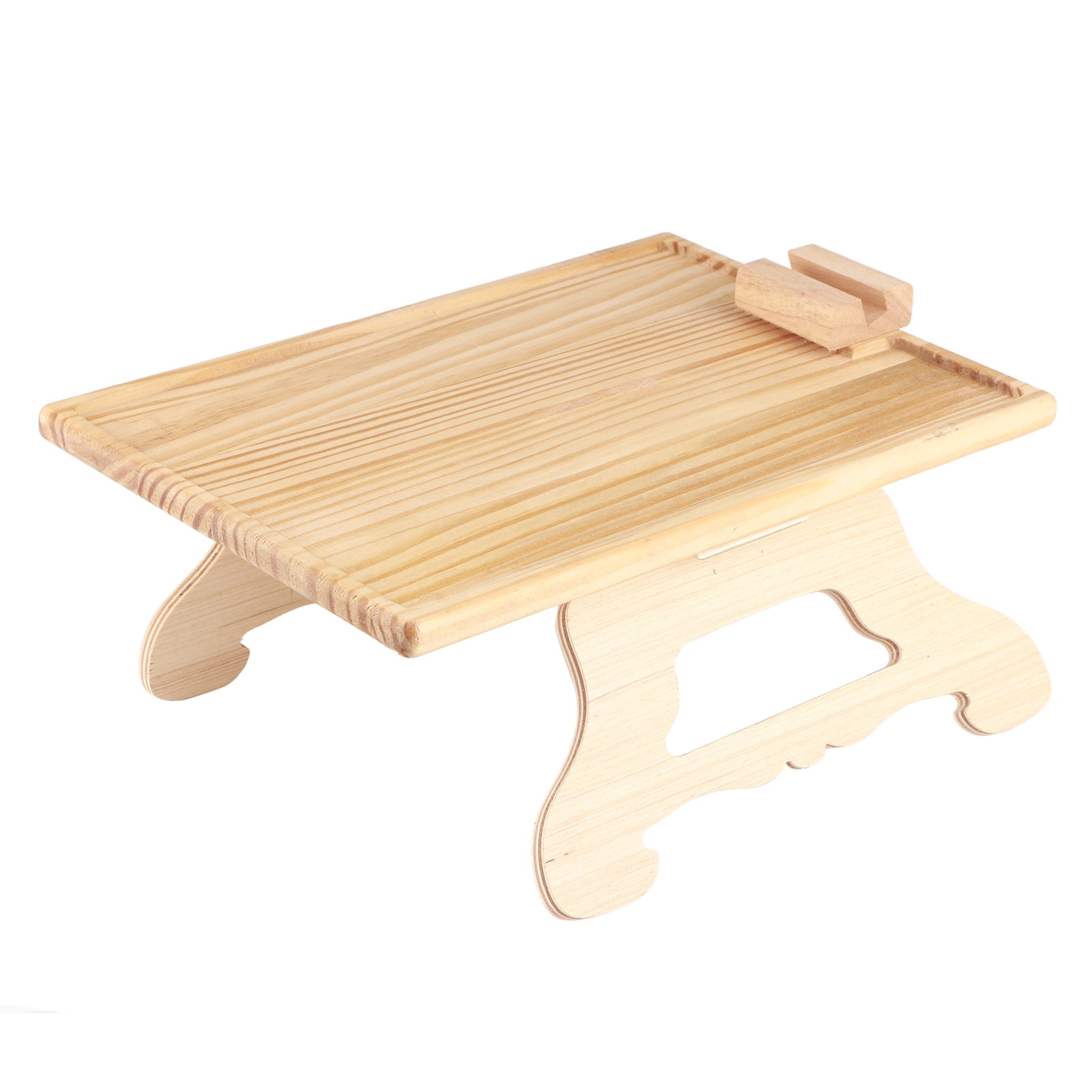 Sofa Arm Clip Table Foldable Wooden Armrest Clip On Tray Table with ...