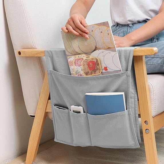 Sofa Armrest Organizer Hanging Storage Bag Multi Pocket Couch Caddy ...