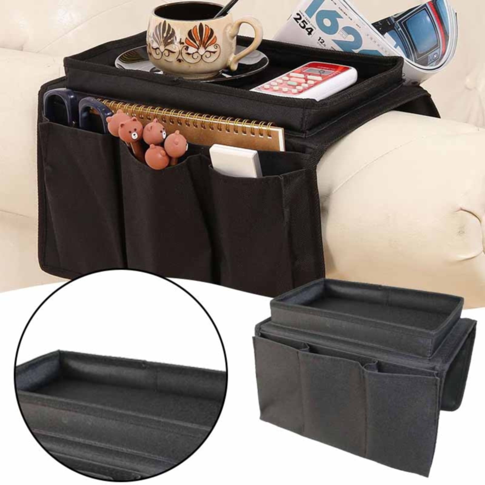 Sofa Armrest Organizer, Mbxmh Sofa Armrest Organizer with Cup Holder ...