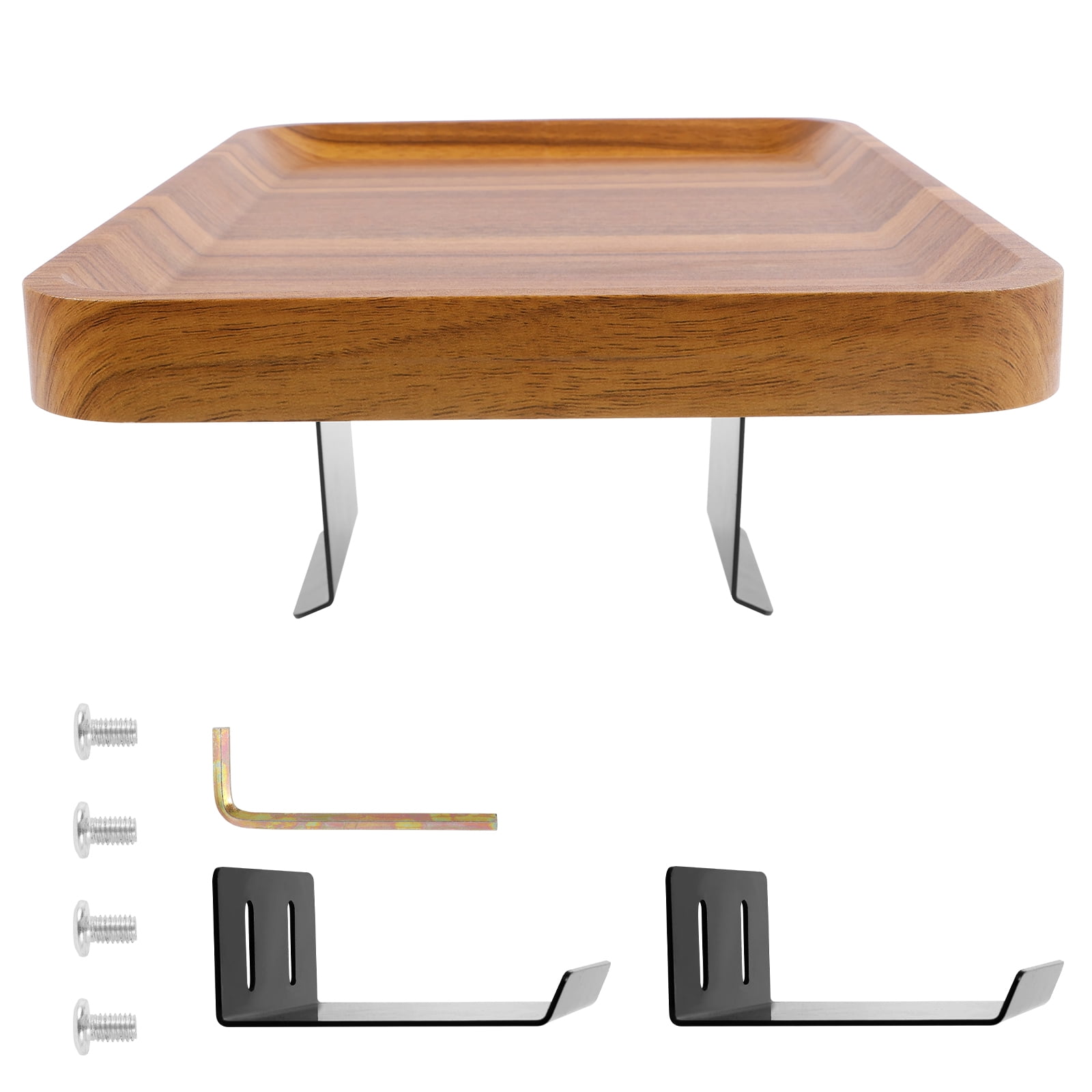 Sofa Armrest Tray Wood Couch Arm Table 5.5-15cm Width Adjustable Sofa ...