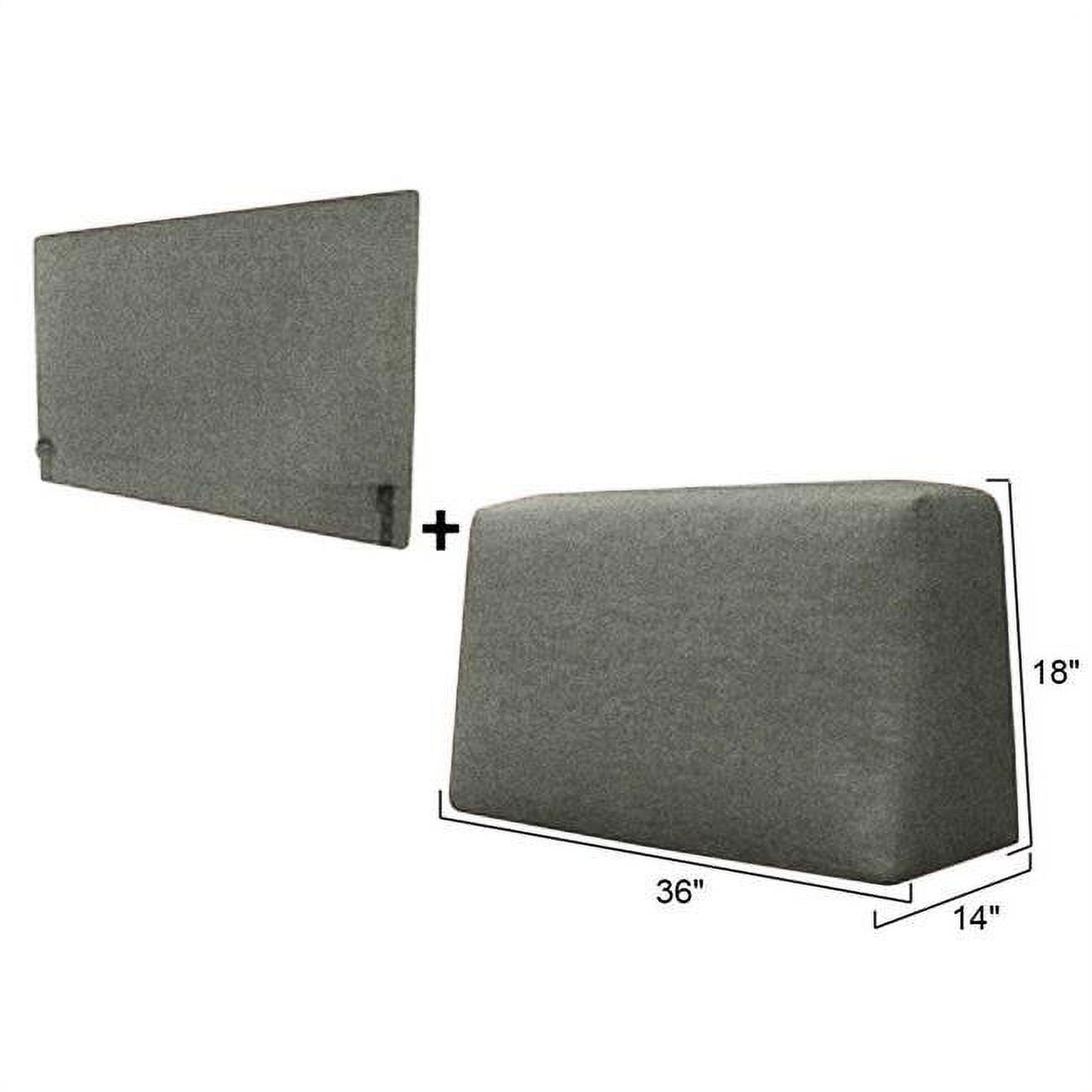 Sofa Back Pillow & Back Support Package - Grey - Walmart.com