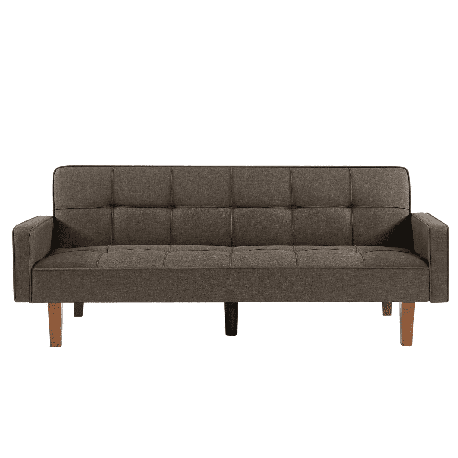 Sofa Bed,DFITO Convertible Sleeper Sofa w/Removable Armrests,Solid Wood ...