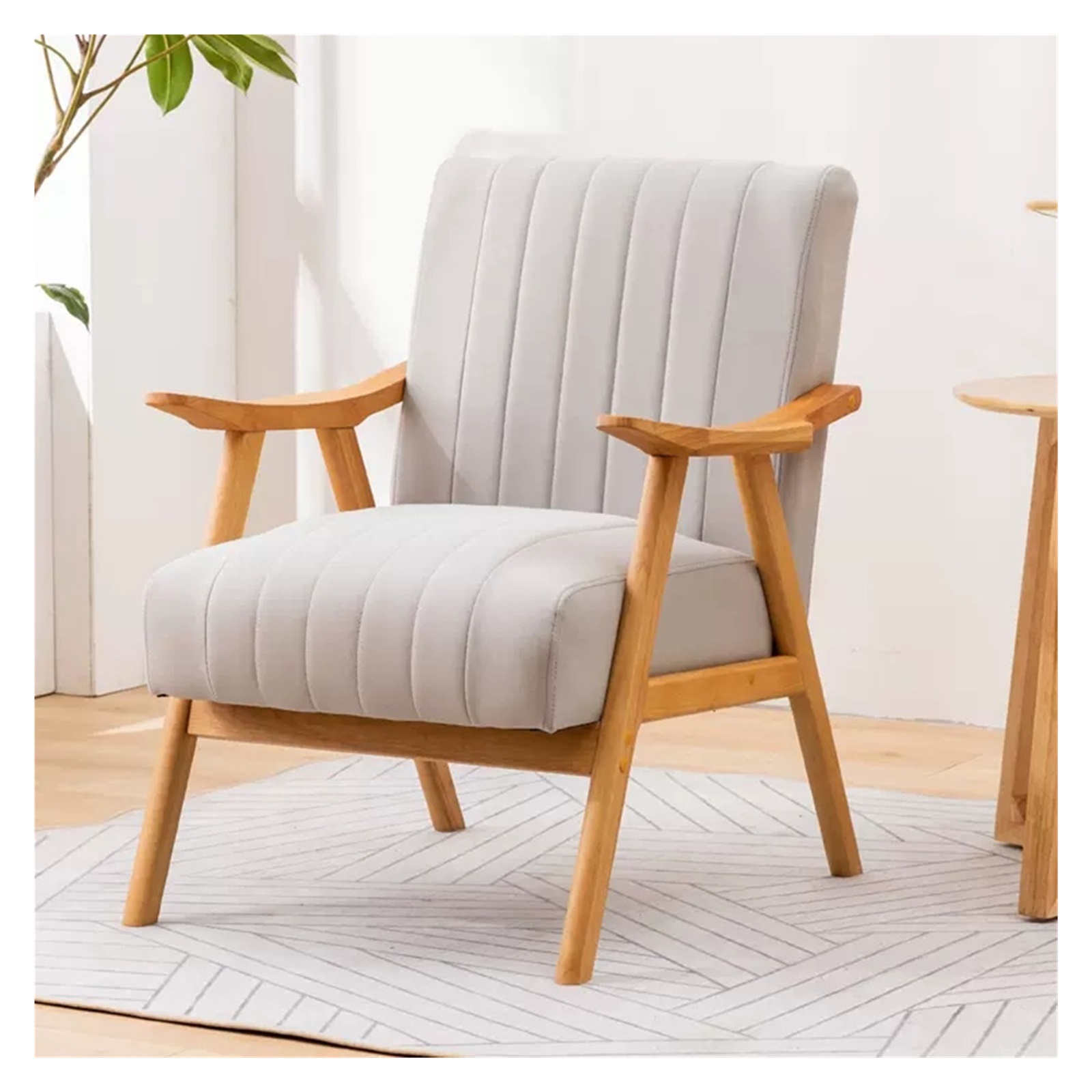 Sofa Chair Accent Chair Single Reading Chair Wood Lounge Chairs for ...