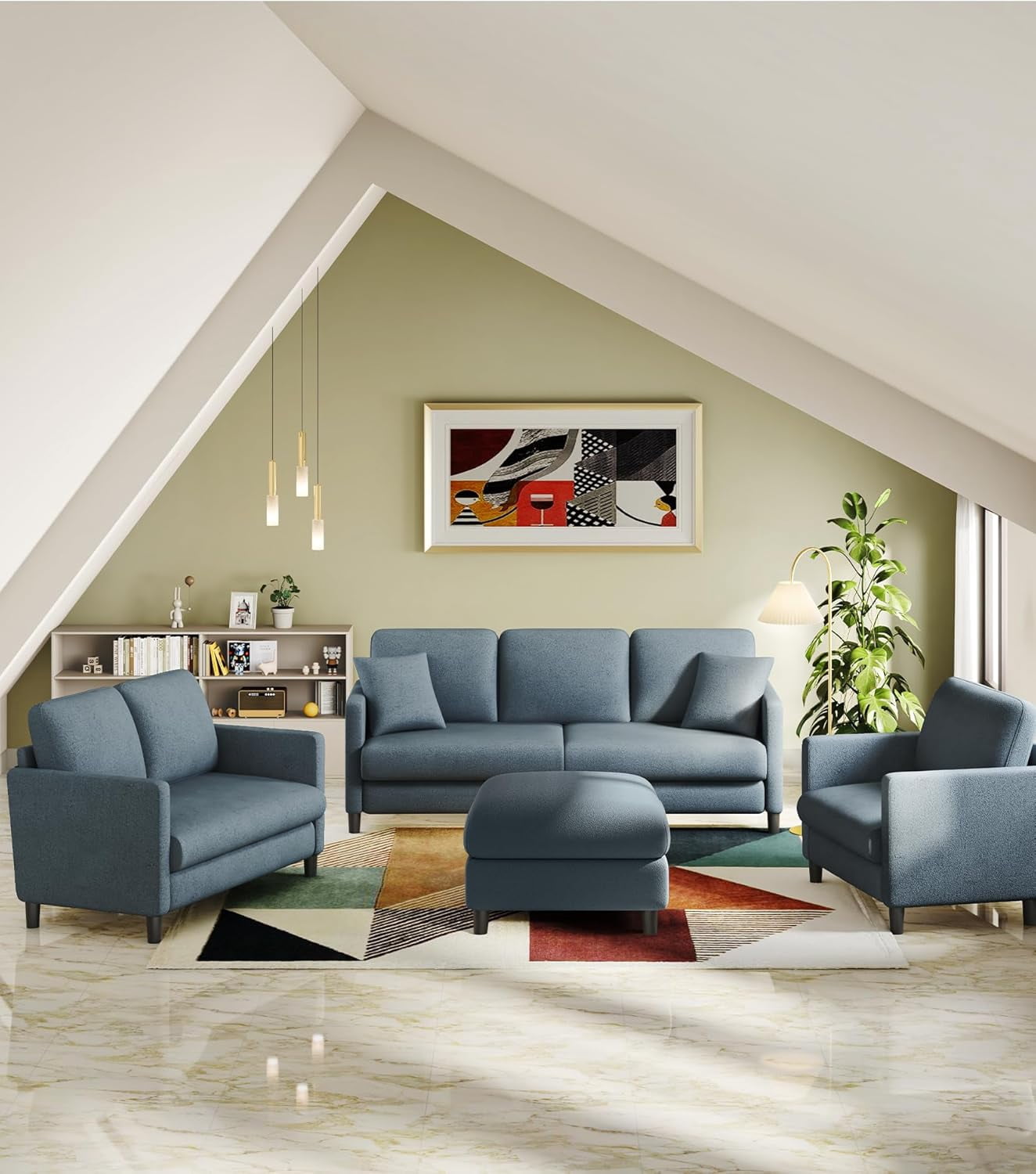 Sofa Chair, Love Seat, Comfortable for Tight Spaces Small Sofa Chair ...