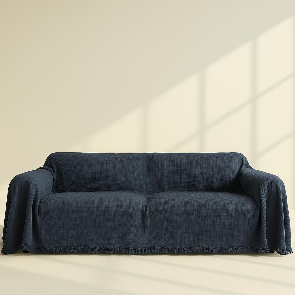 Sofa Cover%100 Organic Cotton, Couch Covers for Loveseat, Futon, Sofa ...