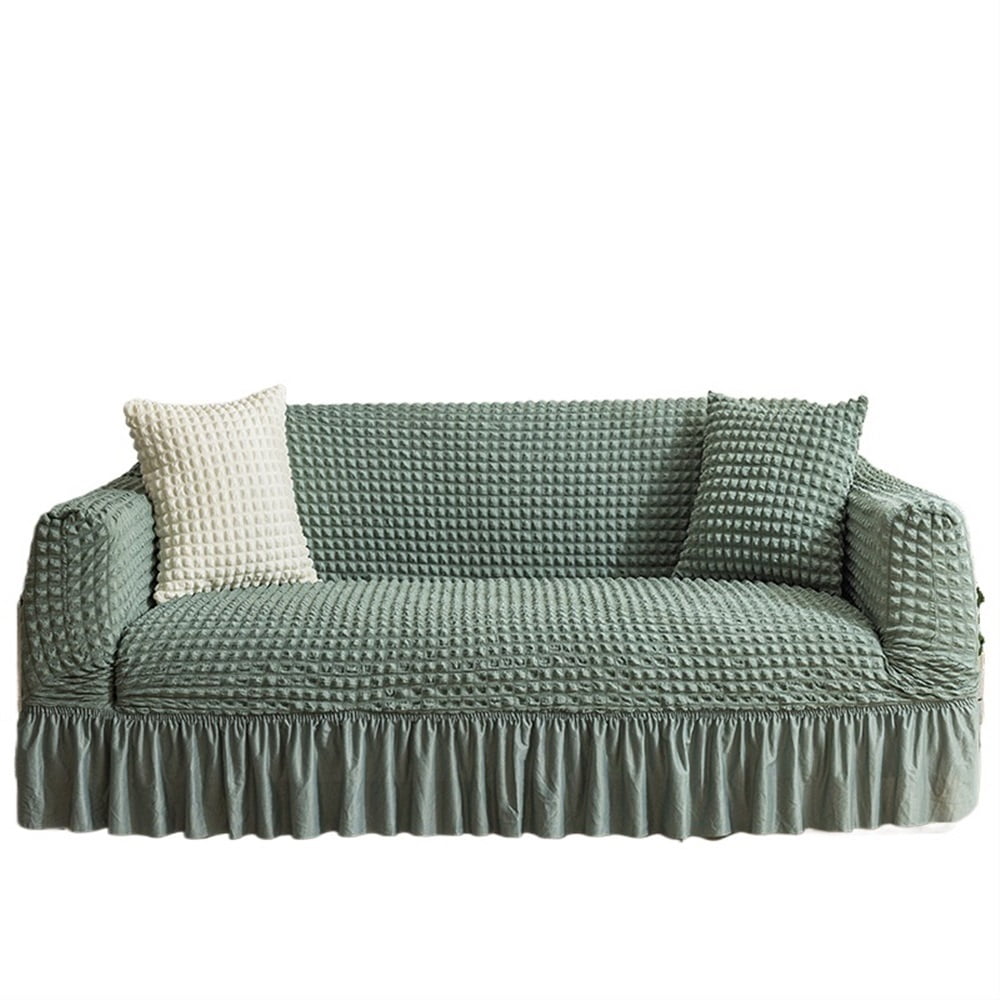 Sofa Cover For Living Room Corner Sofa Couch Cover Seersucker Slipcover ...