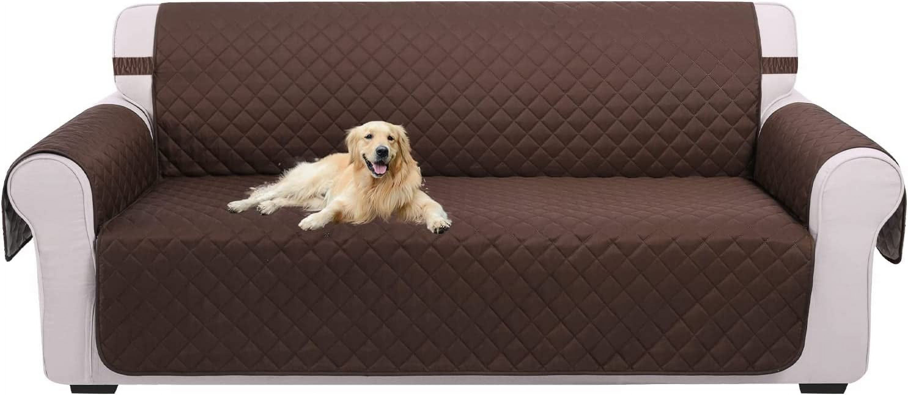 Sofa Cover Reversible Couch Cover for Dogs with Elastic Straps Water ...