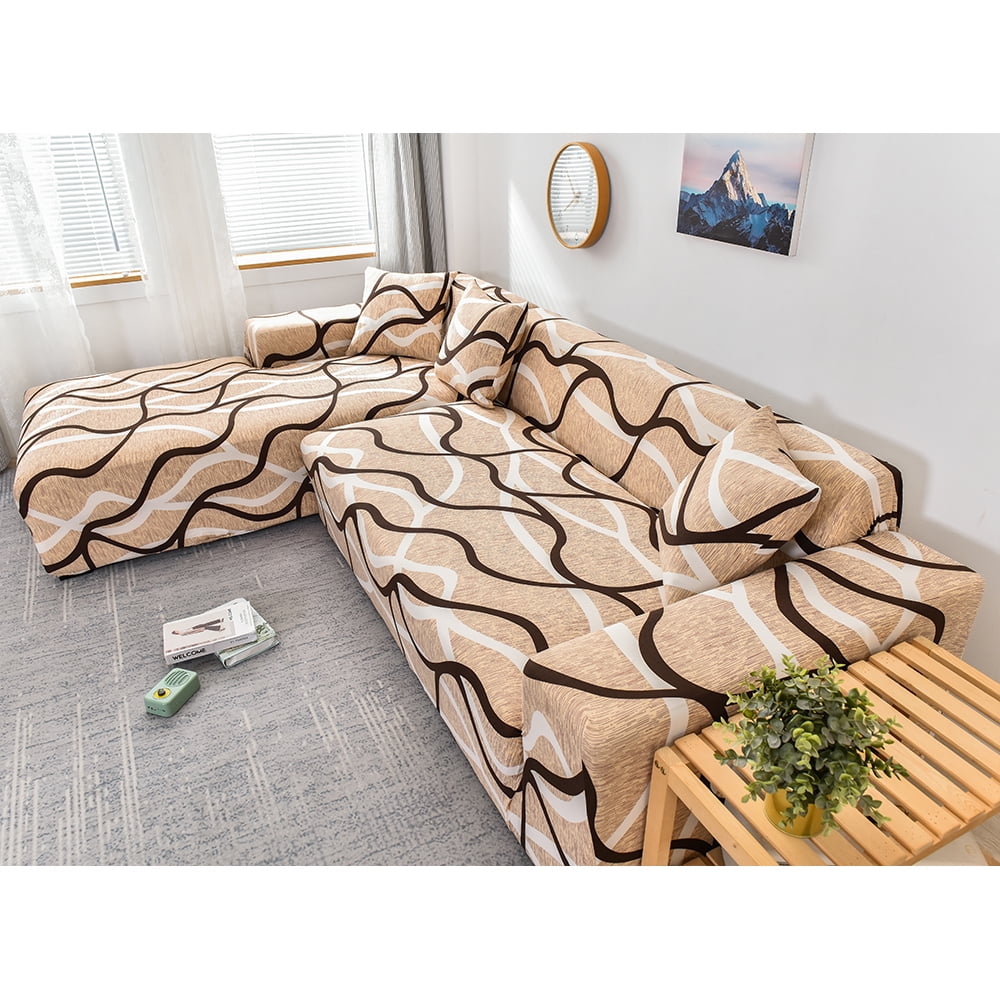 Sofa Cover for Living Room Stretch Printed Sofa Slipcover L Shape ...