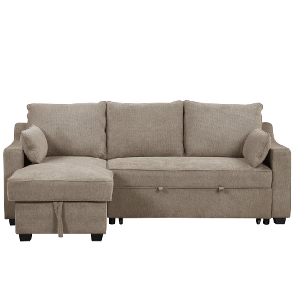 Sofa L-Shaped Couch Convertible Sofa Bed with Storage Chaise, Storage ...