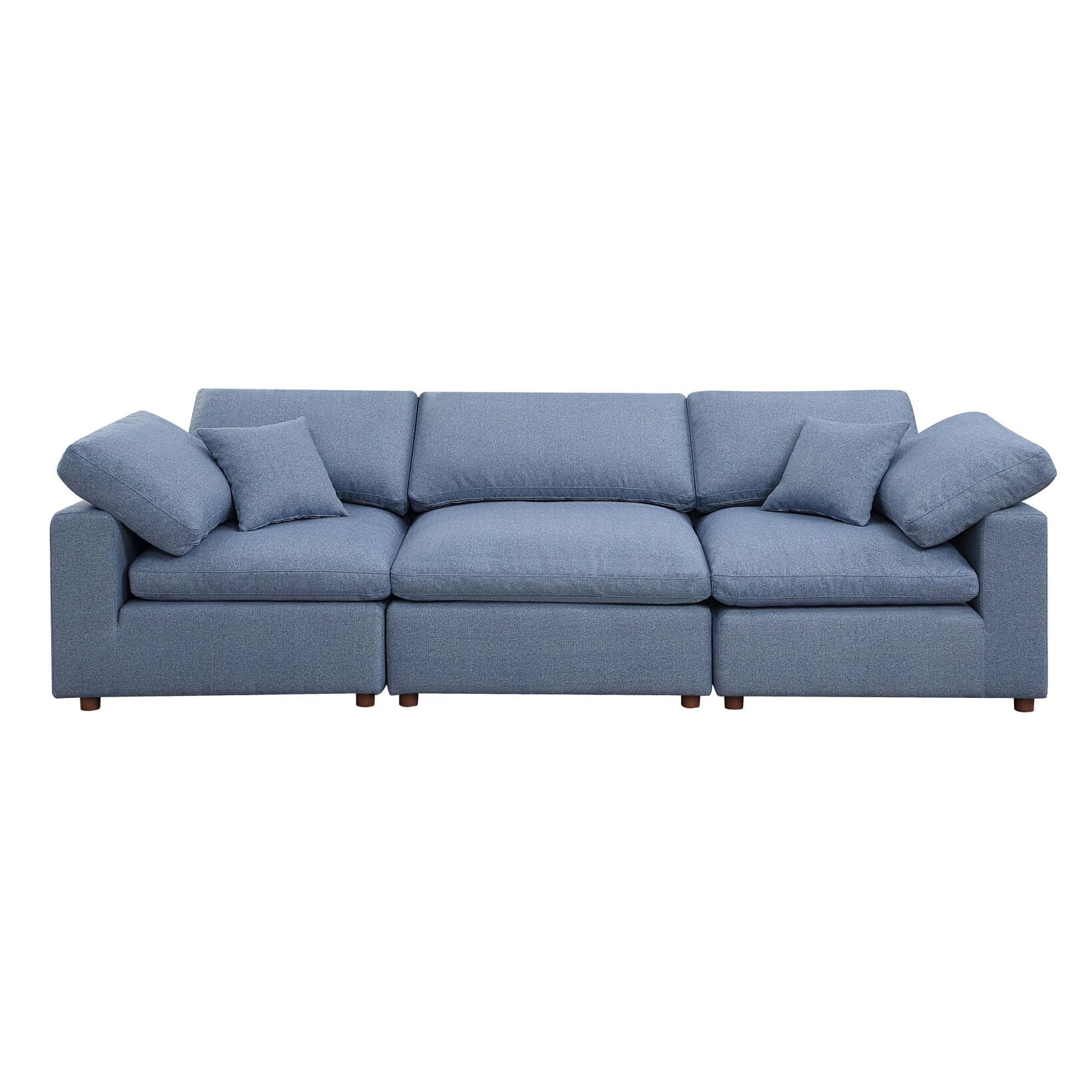 Sofa, Modern Modular Sectional Sofa Couch with Armrests, Modern 3 Seat ...