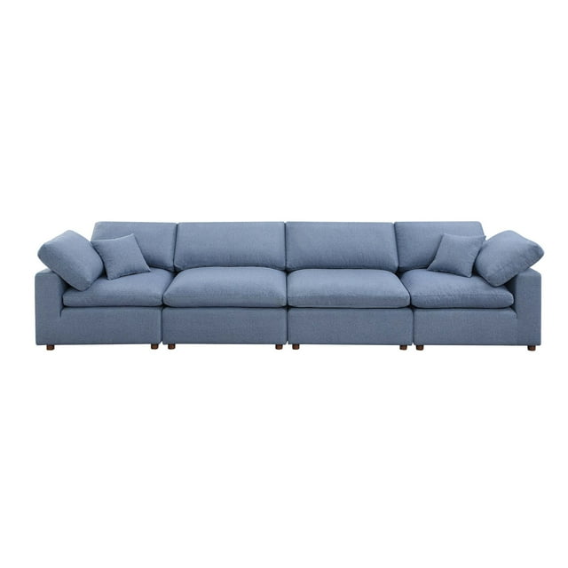 Sofa, Modern Modular Sectional Sofa Couch with Armrests, Modern 4 Seat ...