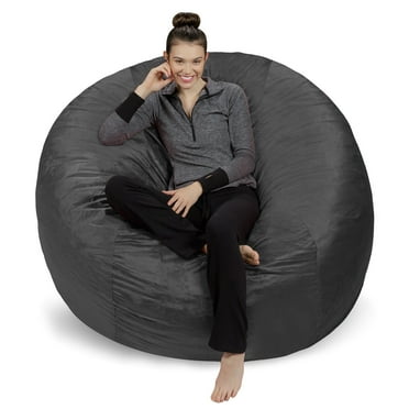 Sofa Sack Bean Bag Chair, Memory Foam Lounger with Microsuede Cover ...