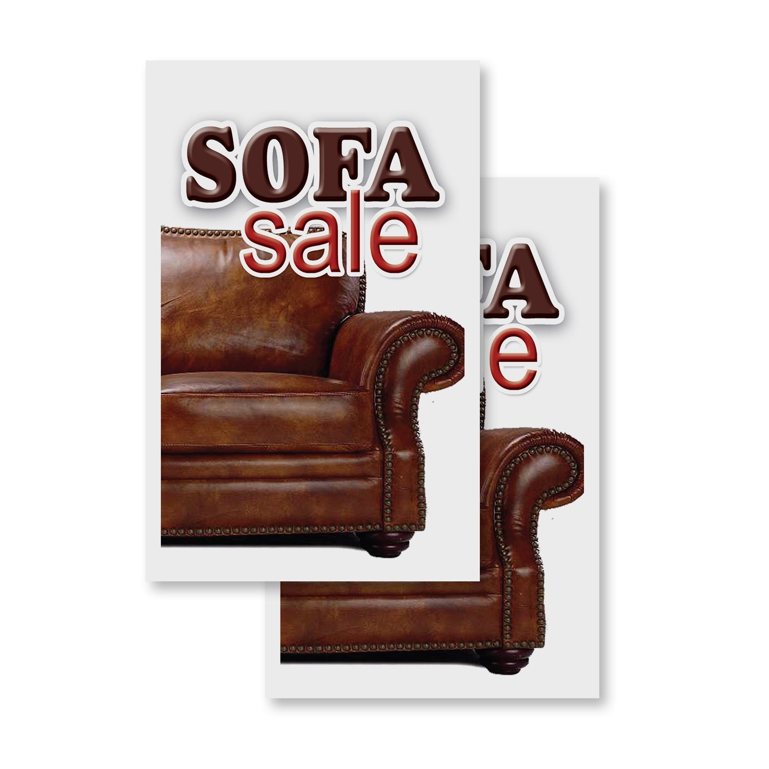 Sofa Sale (2-PACK) 24" x 36" Vinyl Decals | Sign Insert Peel & Stick ...