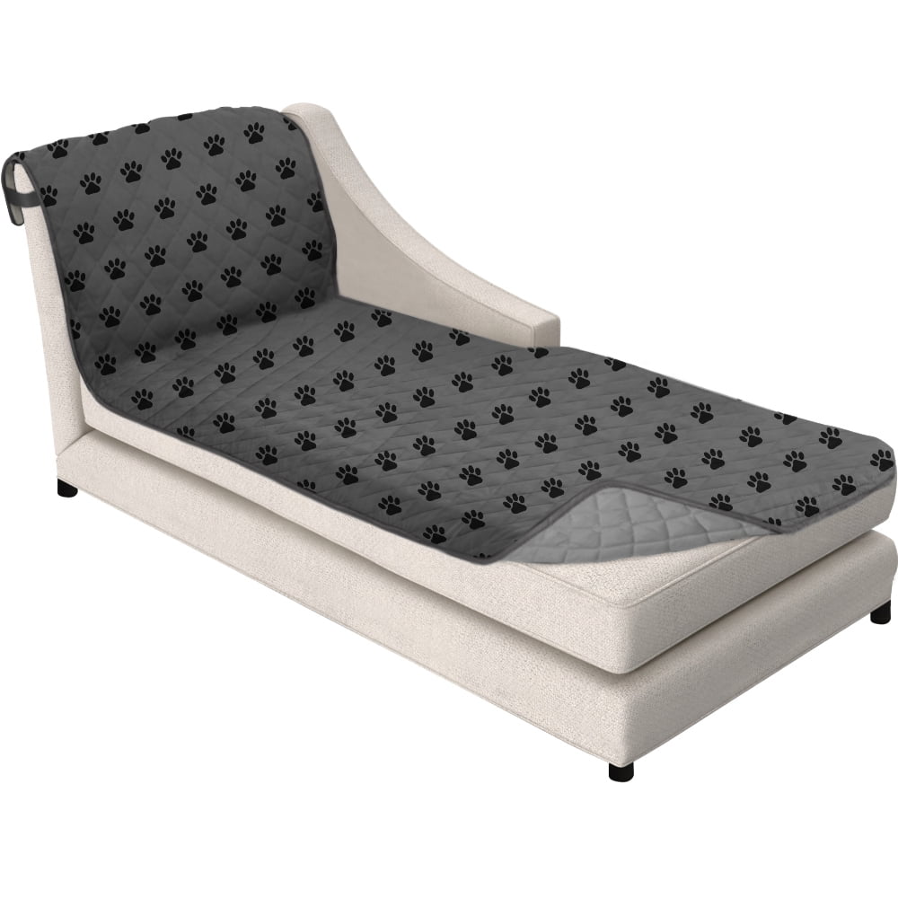 Sofa Shield Chaise Lounge Slipcover with Strap, Washable Furniture ...