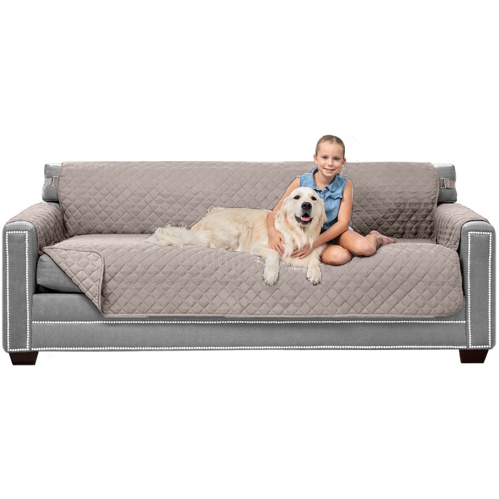 Sofa Shield Couch Slip Cover with Strap, Cushion Protector for 78" Seat ...