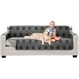 Sofa Shield Couch Slip Cover with Strap, Cushion Protector for 78" Seat ...