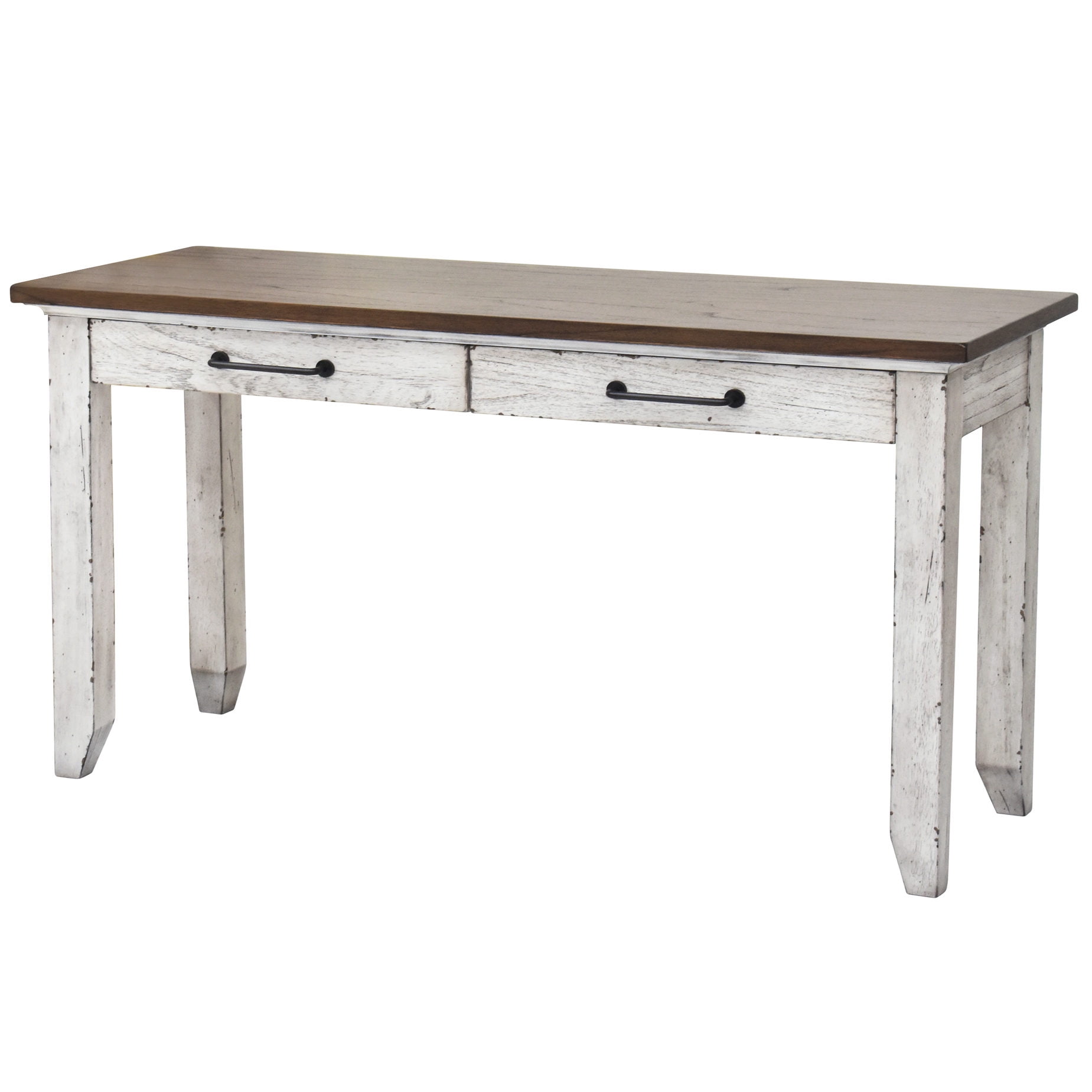 Sofa Table | White Main Color with Rub - Through | Built with Mindi ...