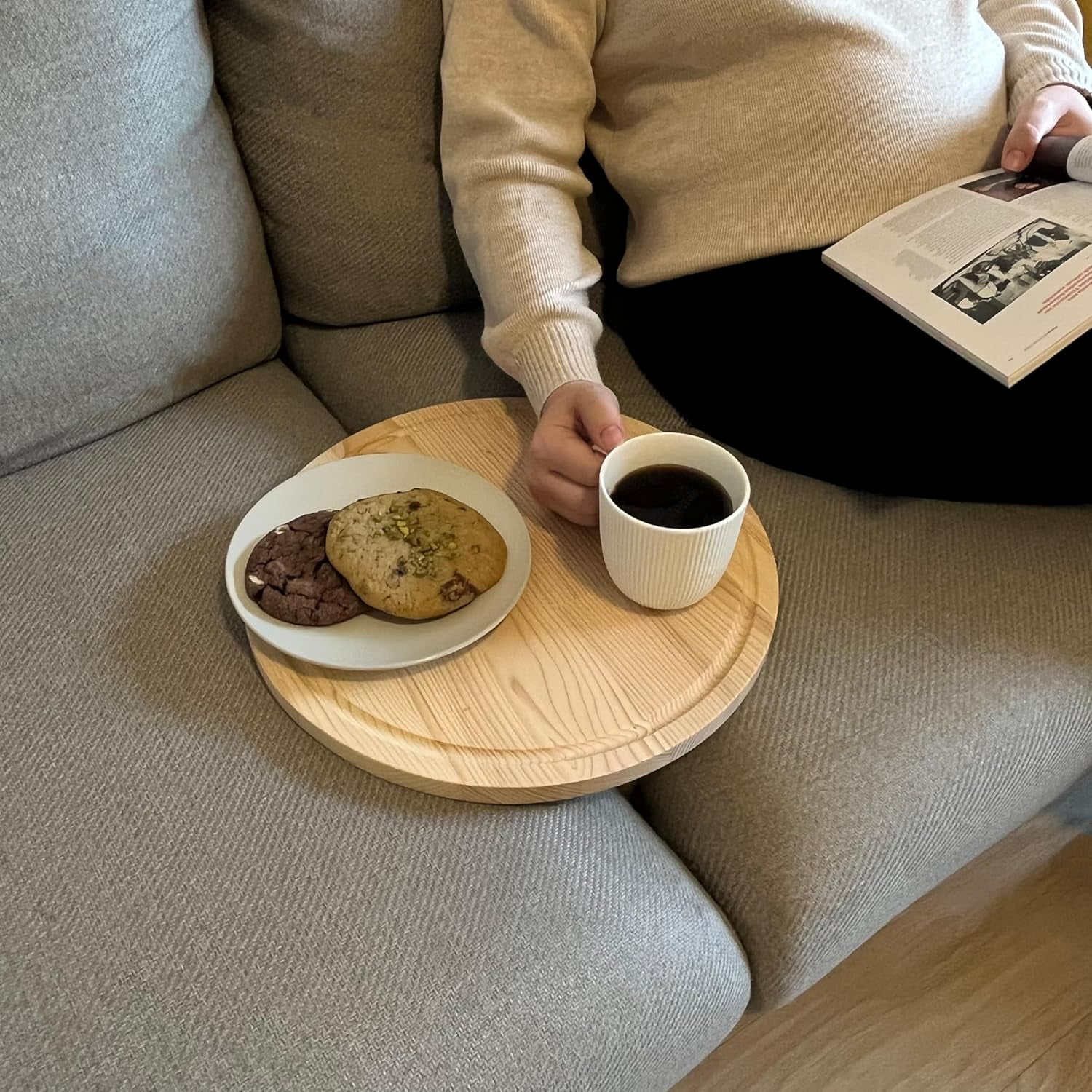 Sofa Tray – Wooden Foldable Sofa Tray Table For Seat Cushion, Perfect ...