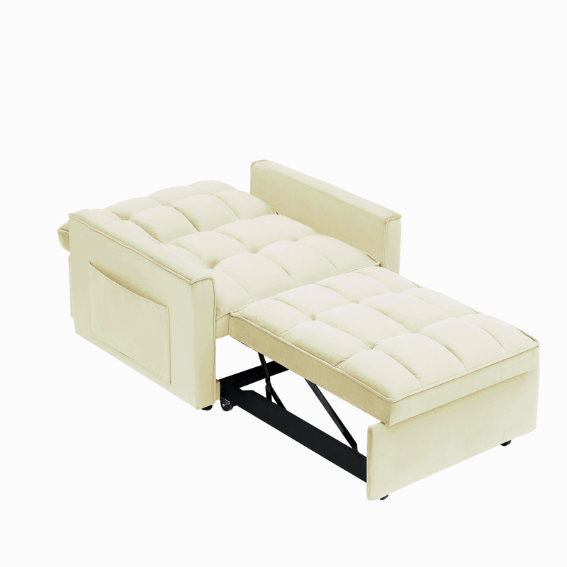 Sofa bed chair 3 in 1 convertible, recliner, single recliner, suitable ...