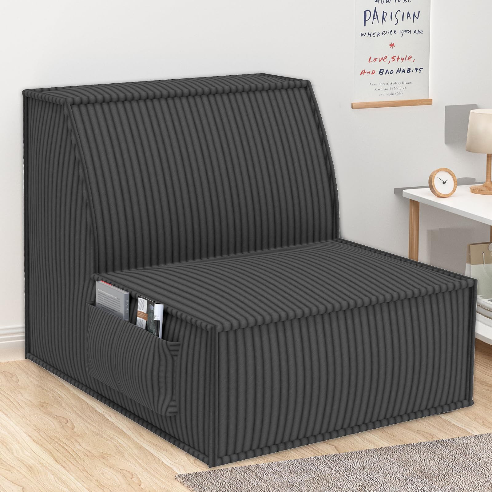 Sofa-in-a-Box Memory Foam Sofa - No Assembly Boneless Memory Foam ...