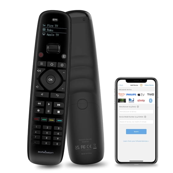 SofaBaton U2 Universal Remote Control, Infrared & Bluetooth, App ...