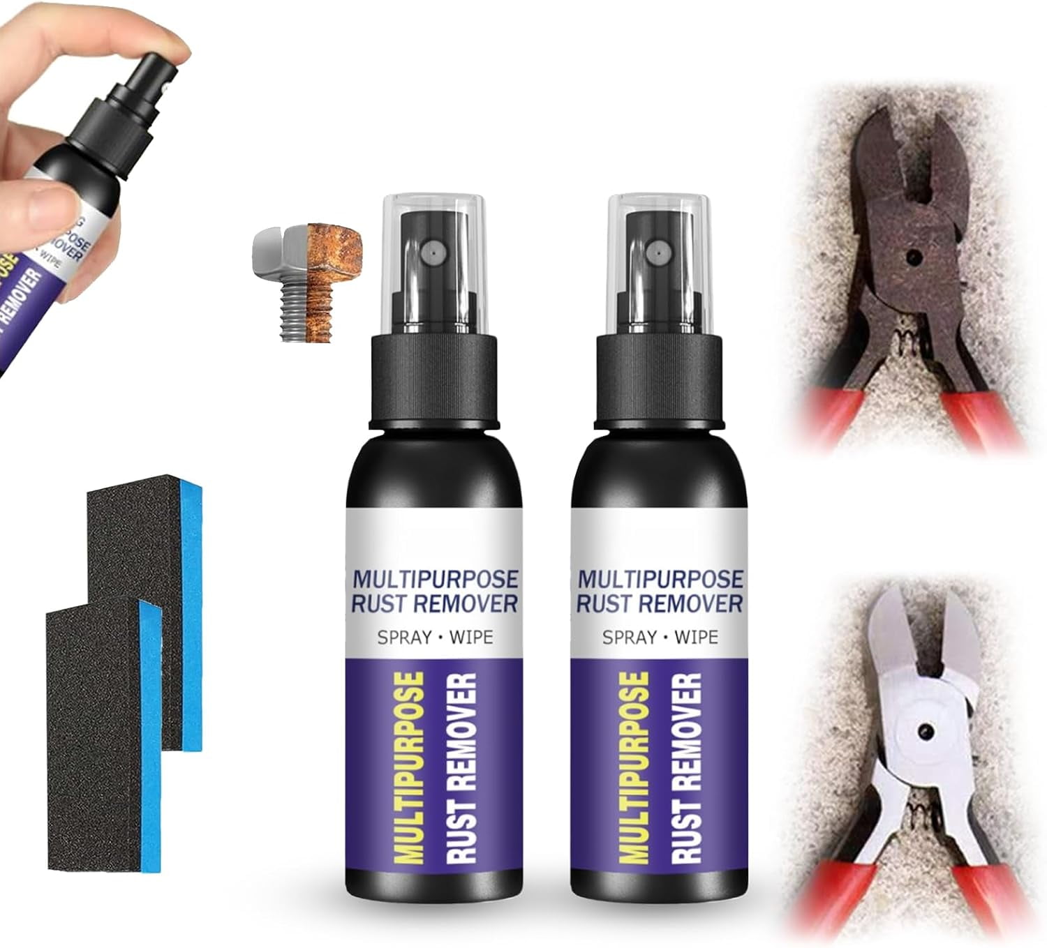 Sofenthiss Multipurpose Rust Remover Spray, Car Rust Removal Spray ...