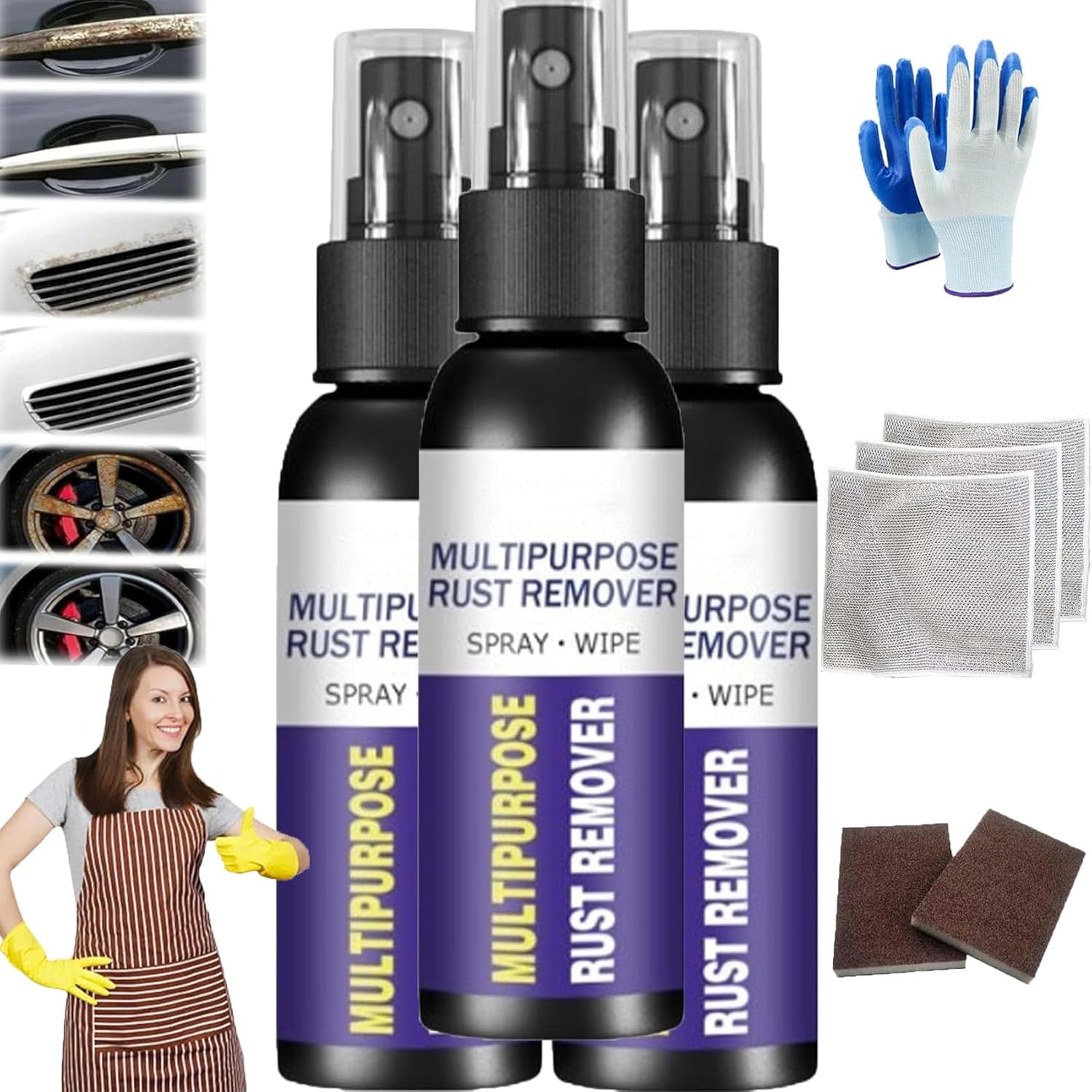 Sofenthiss Multipurpose Rust Remover Spray, Rust Remover Spray for ...