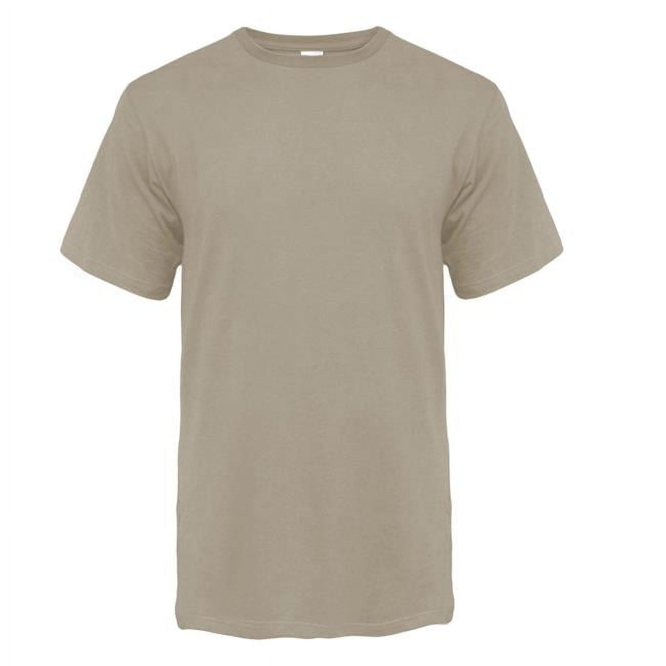 Soffe 202M269SML Mens Basic Tissue Tee Cotton T-Shirt, Sand - Small ...
