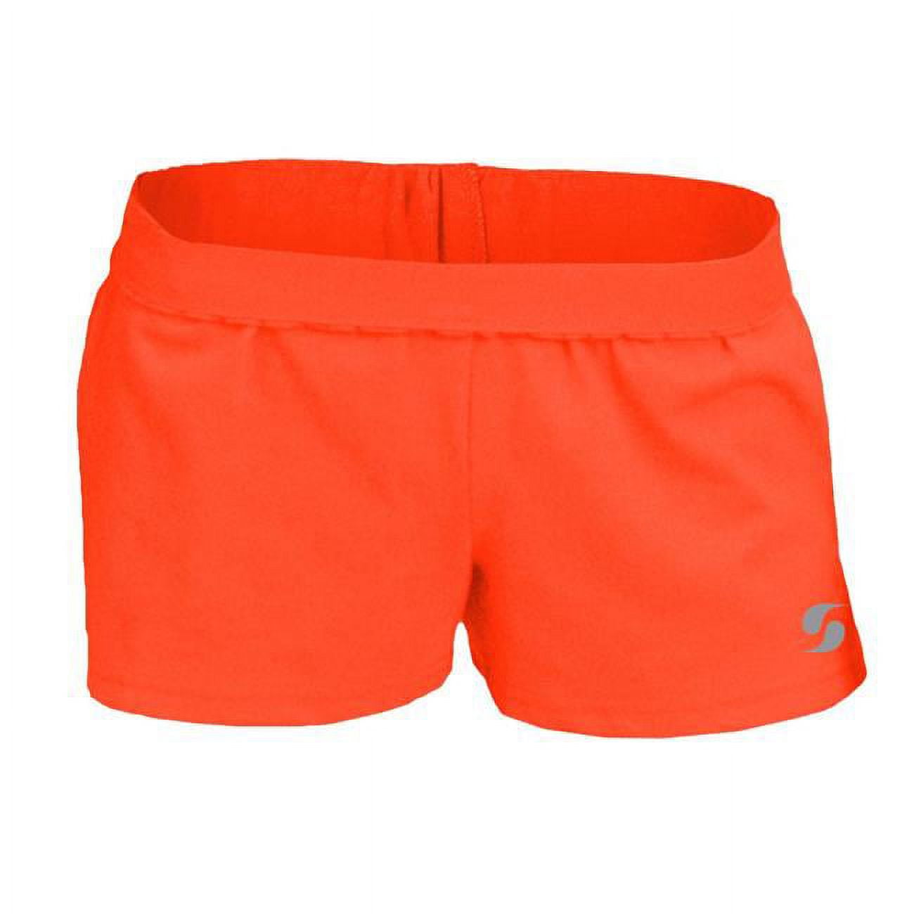 Soffe 3737G615MED Girls New Shorts with V-Notch Legs, Cayenne - Medium ...