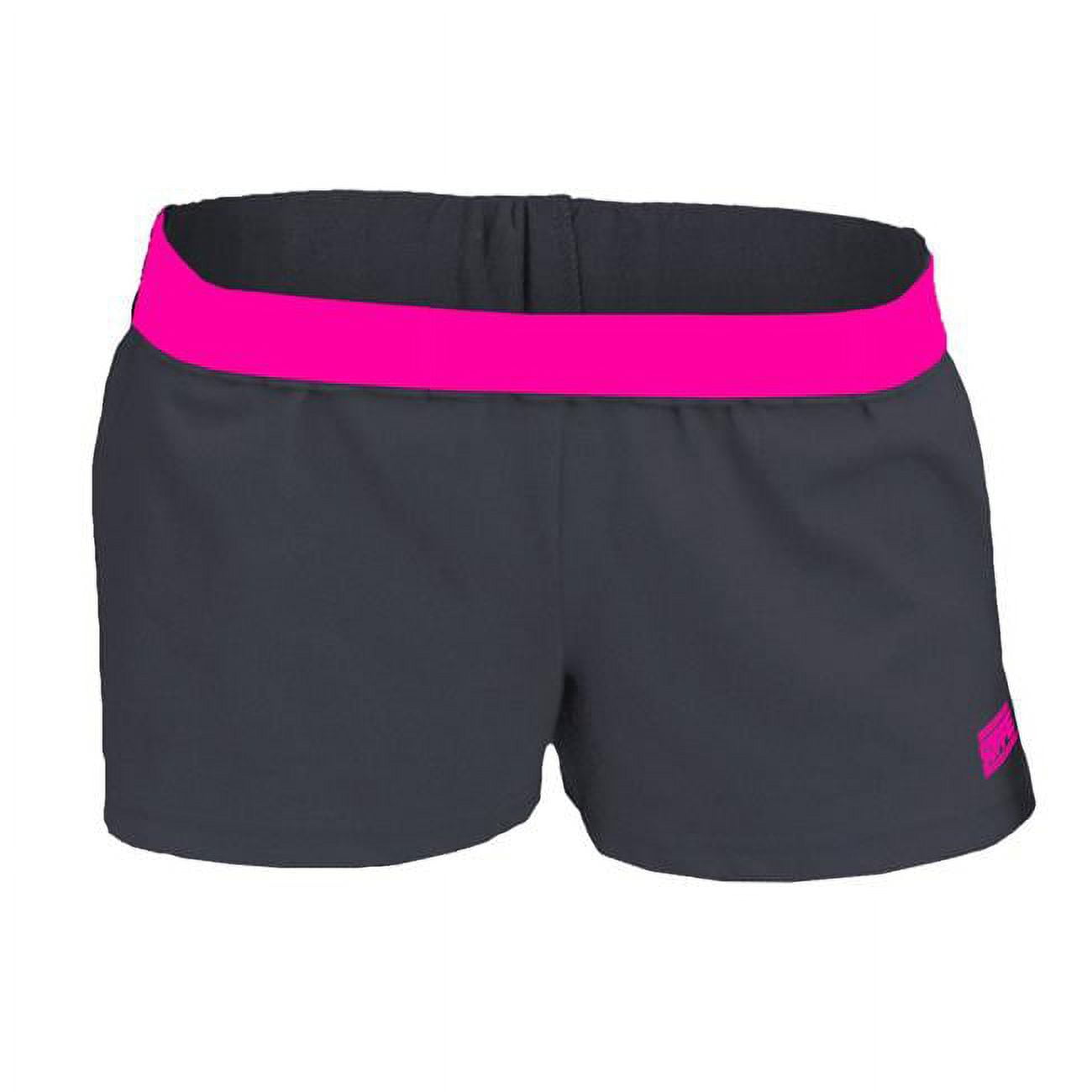 Soffe 3737VHT0CFXSM Juniors New Soffe Short, Black & Cotton Candy ...
