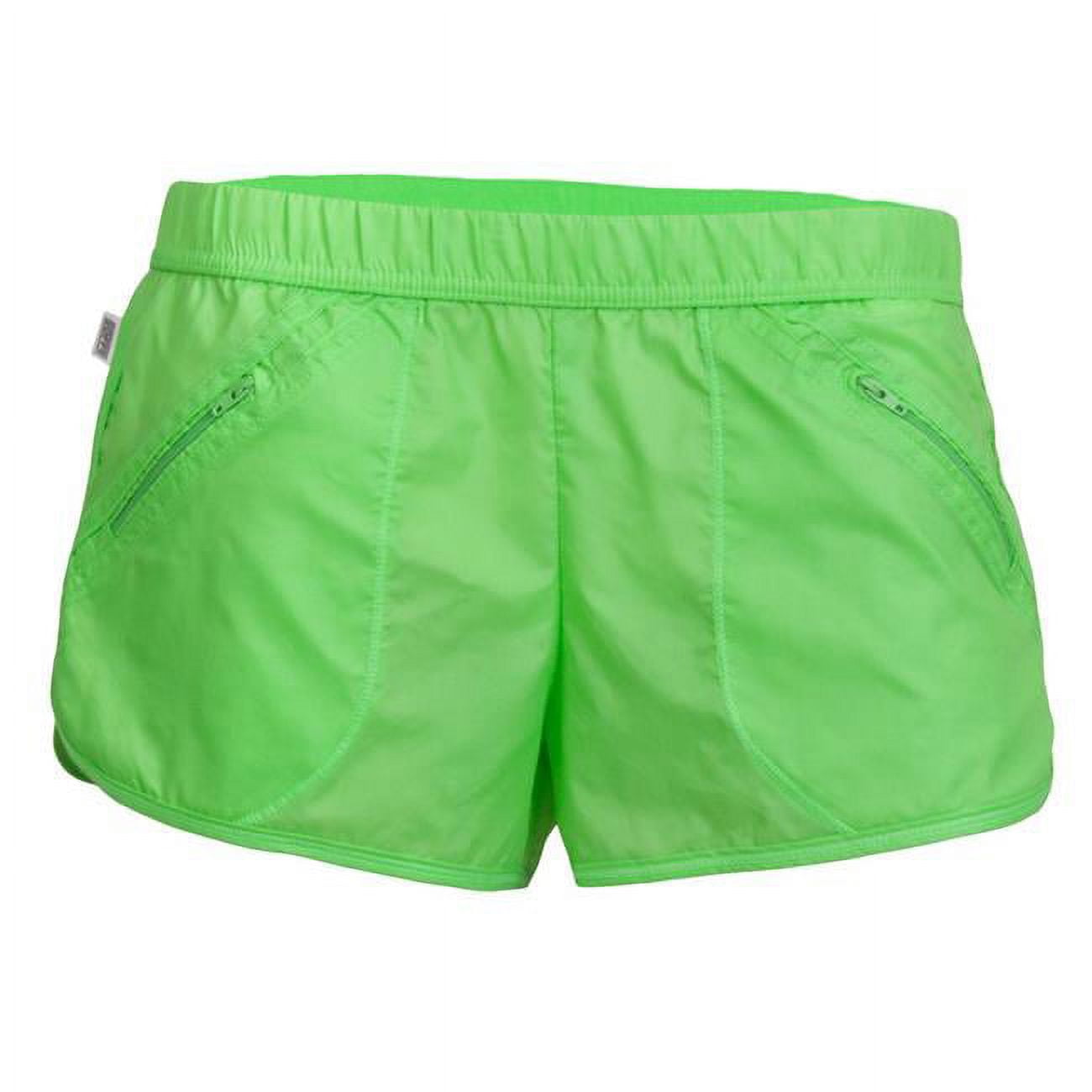 Soffe 6111V324XSM Juniors Low Rise Slick Shorts, Lime - Extra Small ...