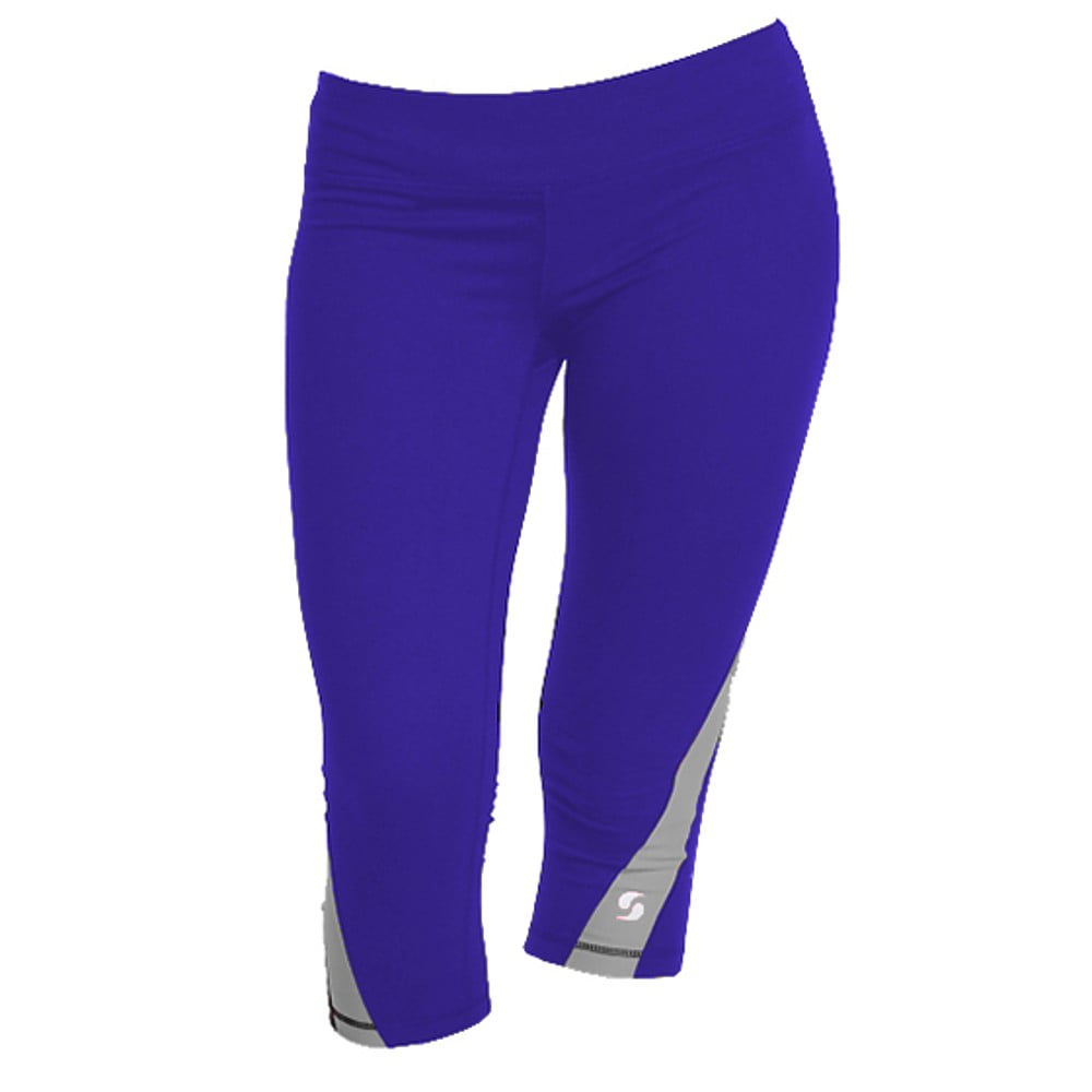 Soffe Dri Womens Color Block Capri - Walmart.com