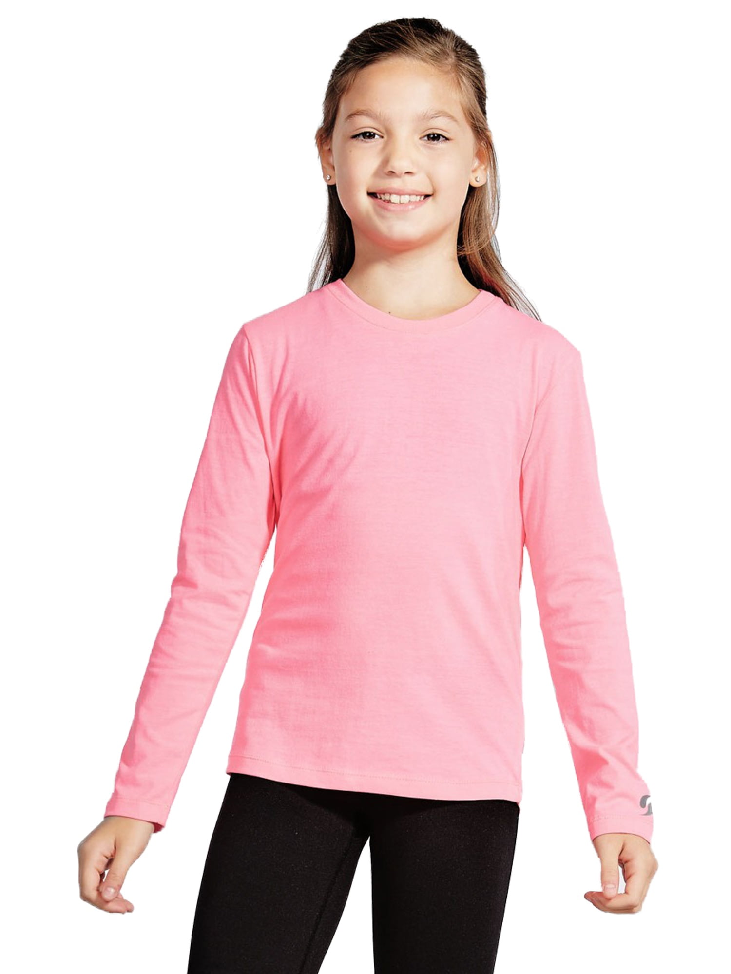 Soffe Girl's Long Sleeve Crew Neck Tee - Walmart.com