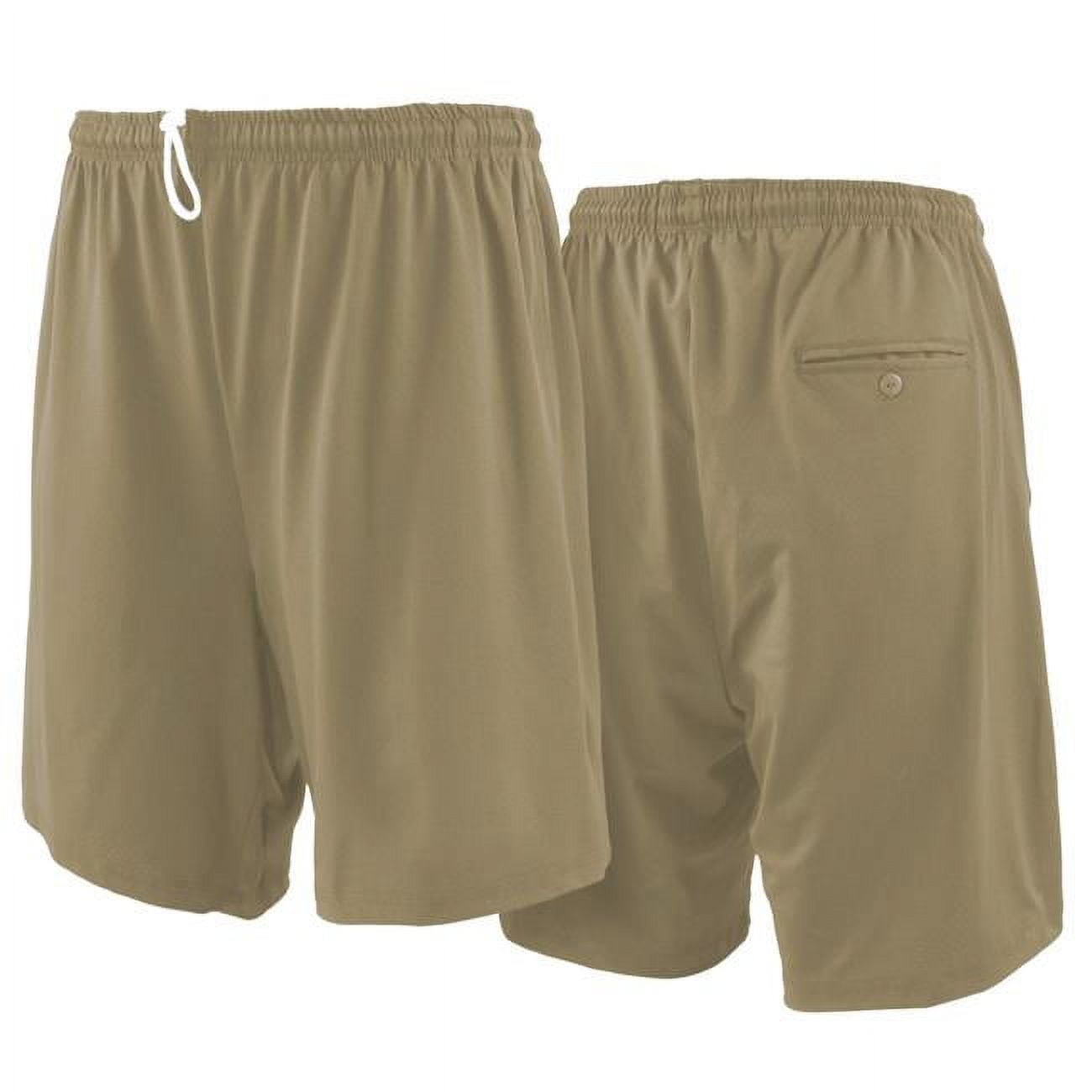 Soffe N2801712XLG 9 in. Coaches Cut Shorts with Pockets, Vegas Gold ...