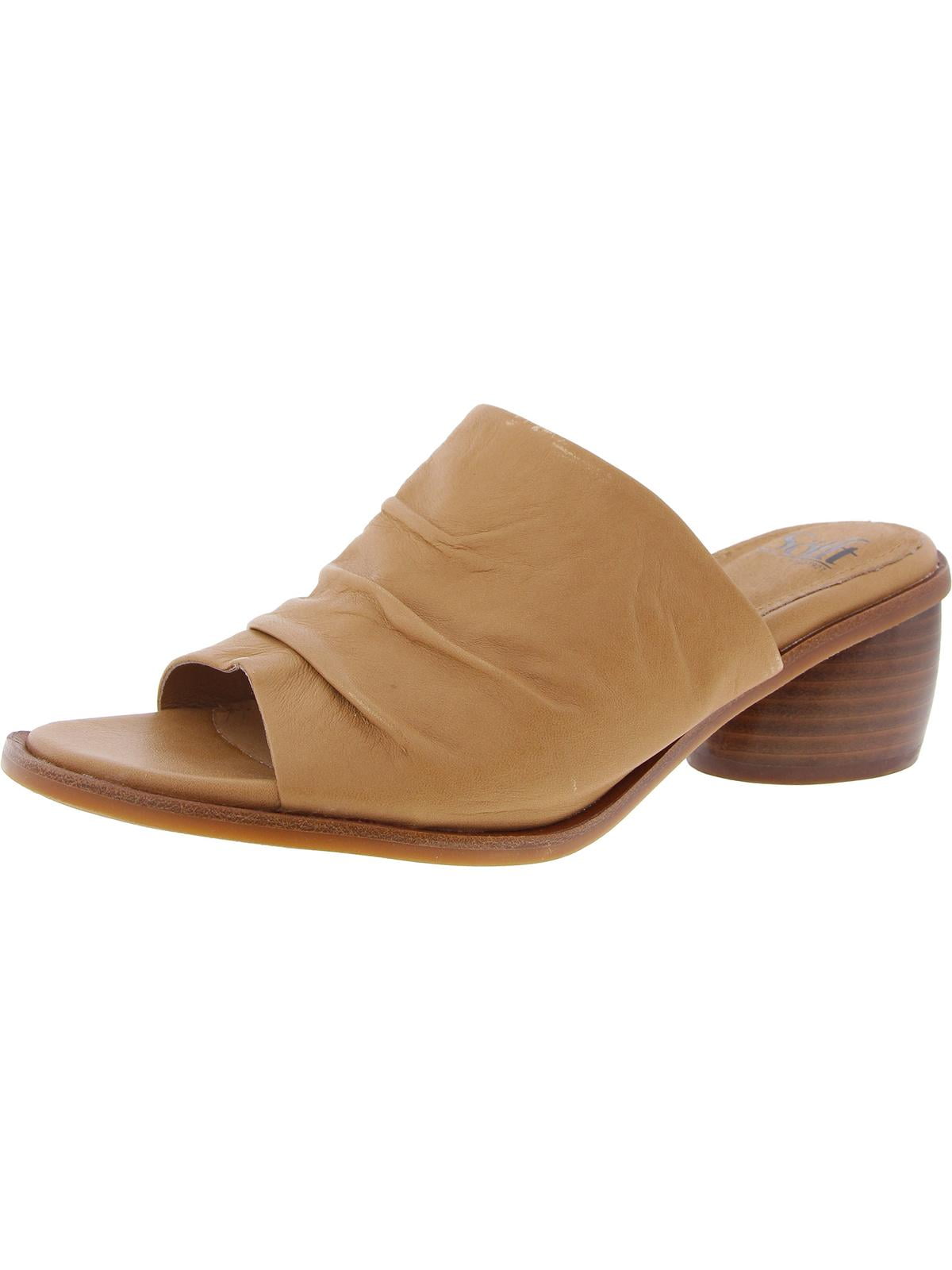 Sofft Womens Chrissie Gathered Leather Mule Sandals - Walmart.com