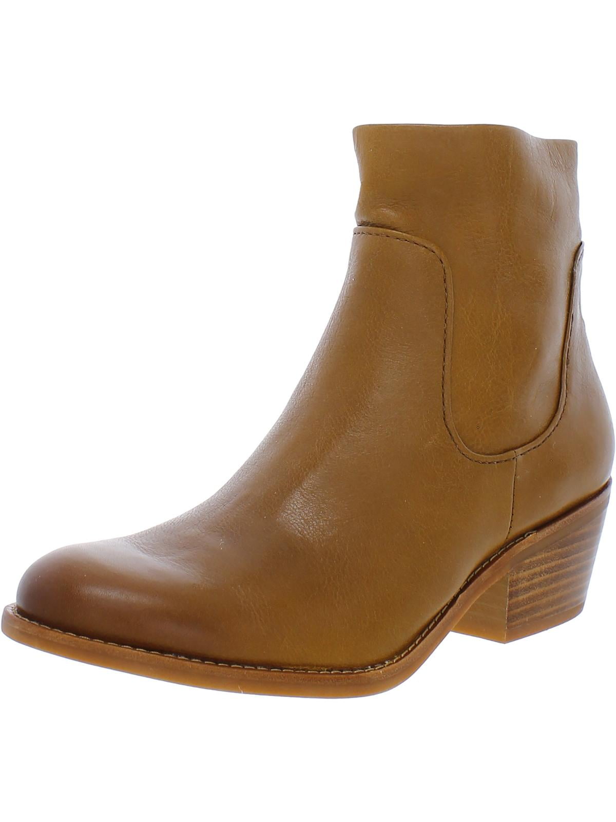 Sofft Womens Giliana Leather Side Zipper Ankle Boots